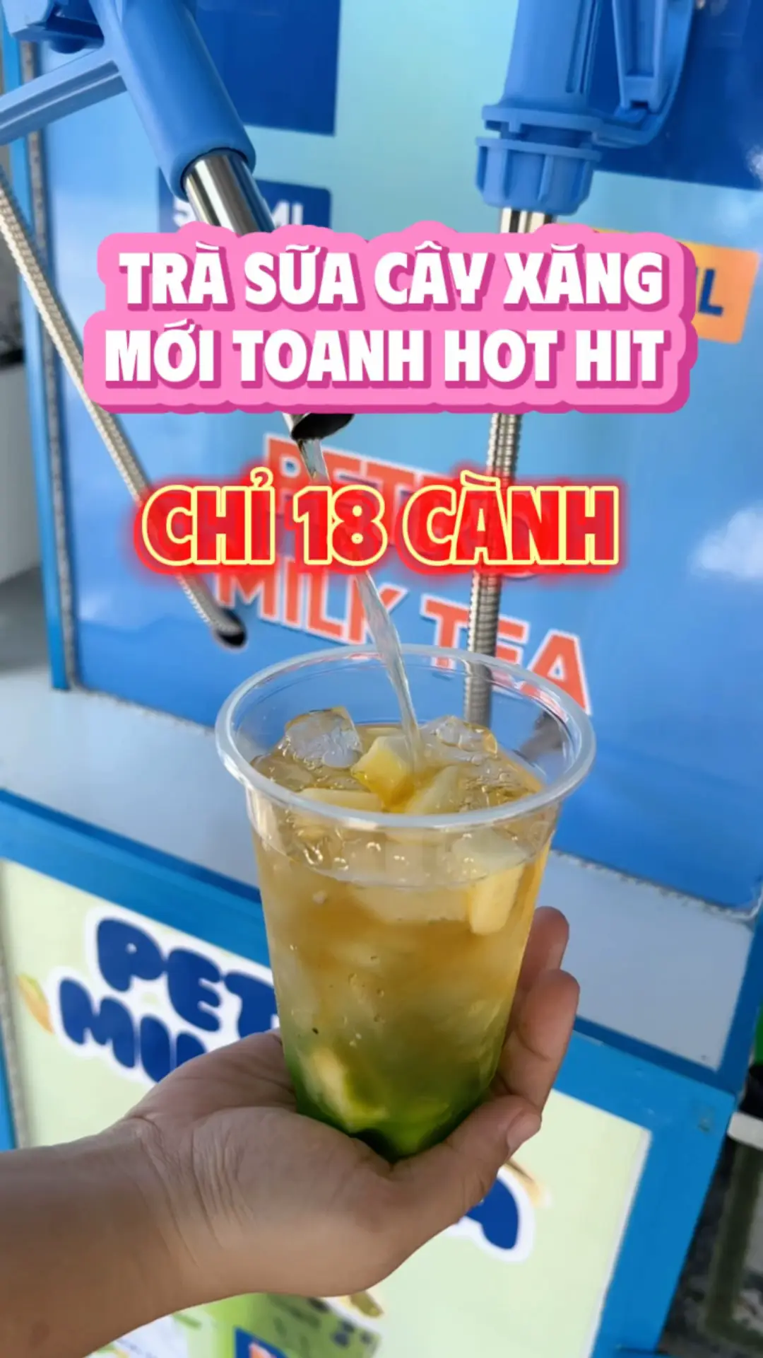Trà sữa cây xăng mới toanh hot hit chỉ 18k | วิดีโอที่เผยแพร่โดย Ăn Uống cùng Se | Lemon8