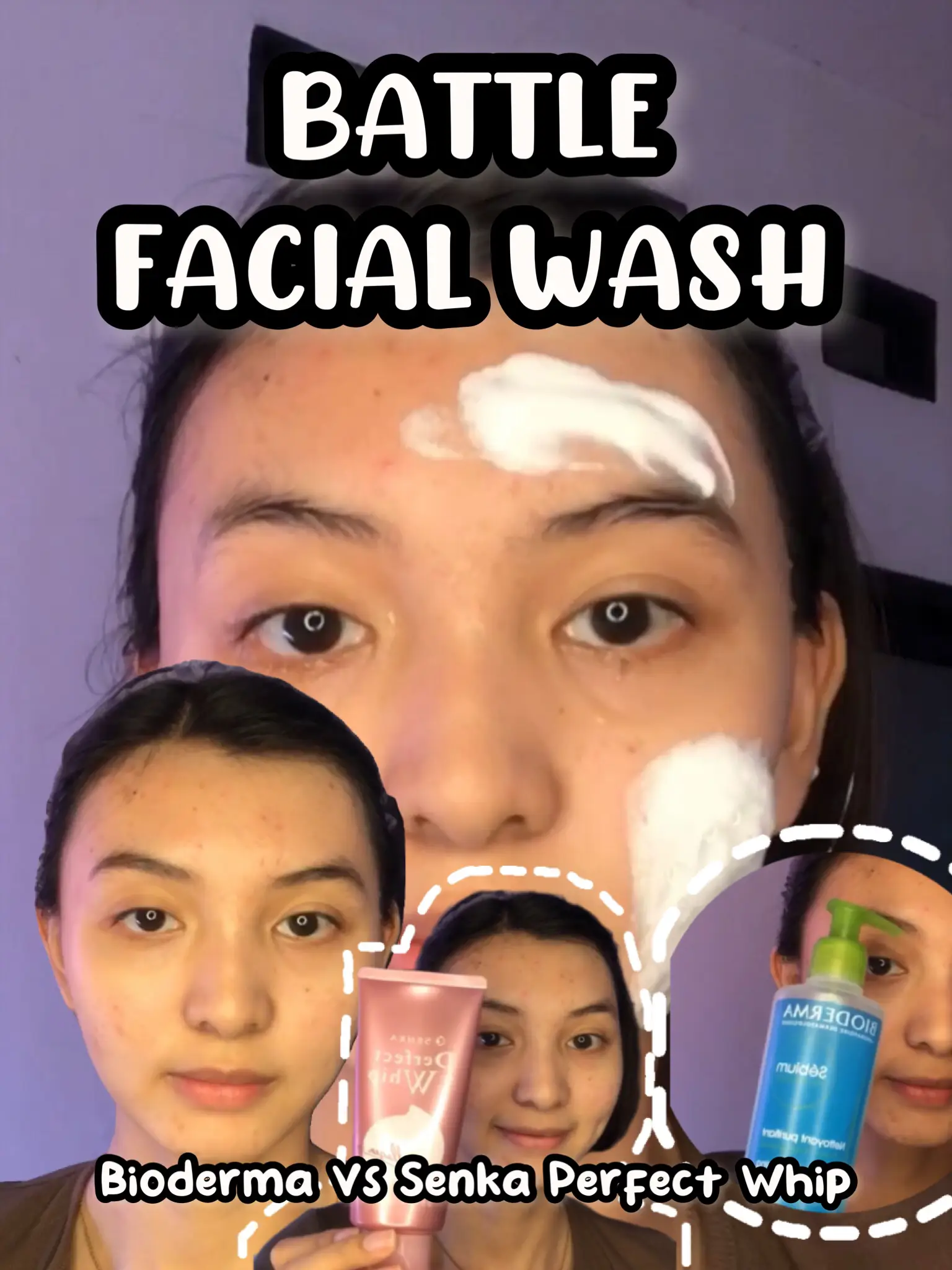 Bioderma Sebium Gel Moussant Vs Senka Perfect Whip | วิดีโอที่เผยแพร่โดย Keiza Aurora | Lemon8