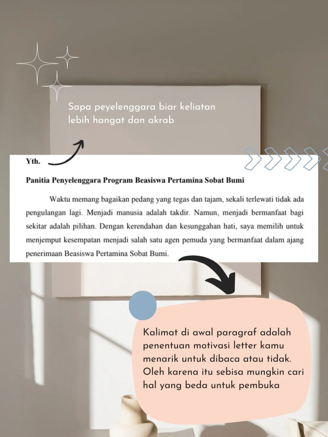 Motivation Letter Beasiswa Pertamina - Pencarian Lemon8