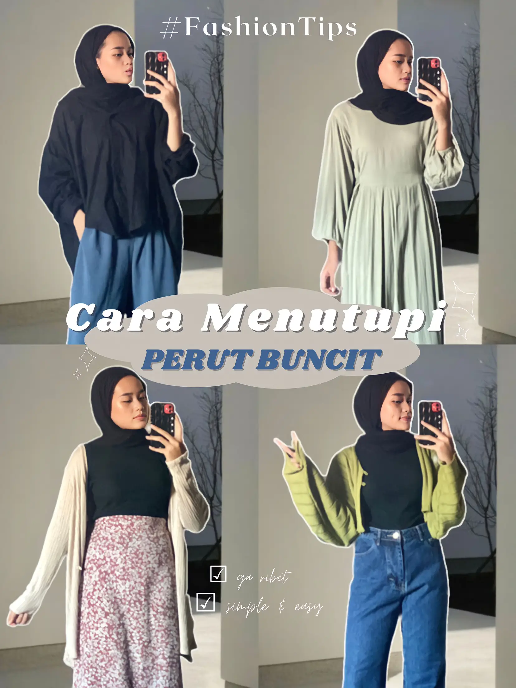 CARA MENUTUPI PERUT BUNCIT DAILY OUTFIT | Galeri diposting oleh ...