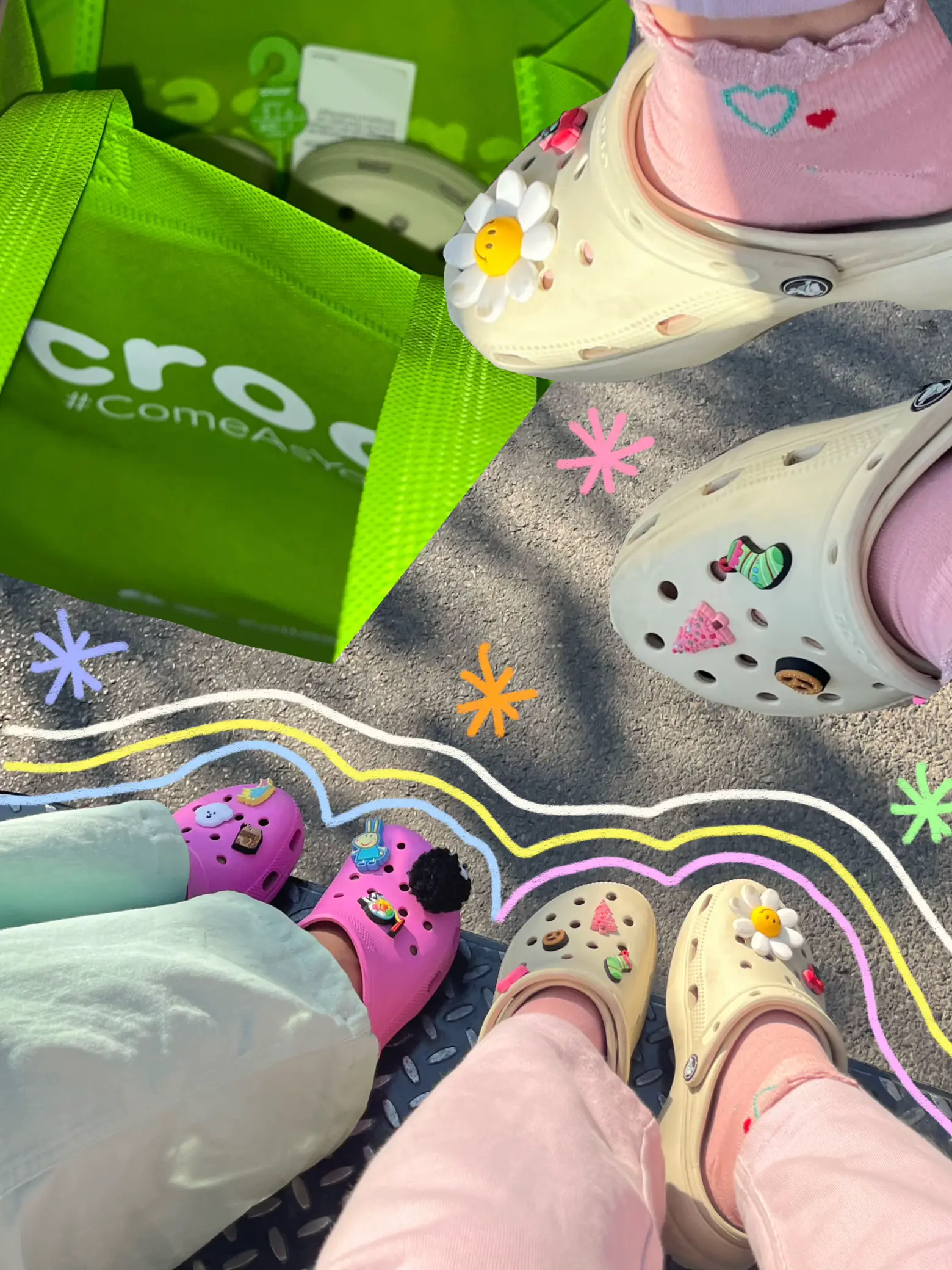 Crocs รองเท้าที่ฮิตที่สุดในช่วงนี้🧦🌟 | แกลเลอรีที่โพสต์โดย Antttymn | Lemon8
