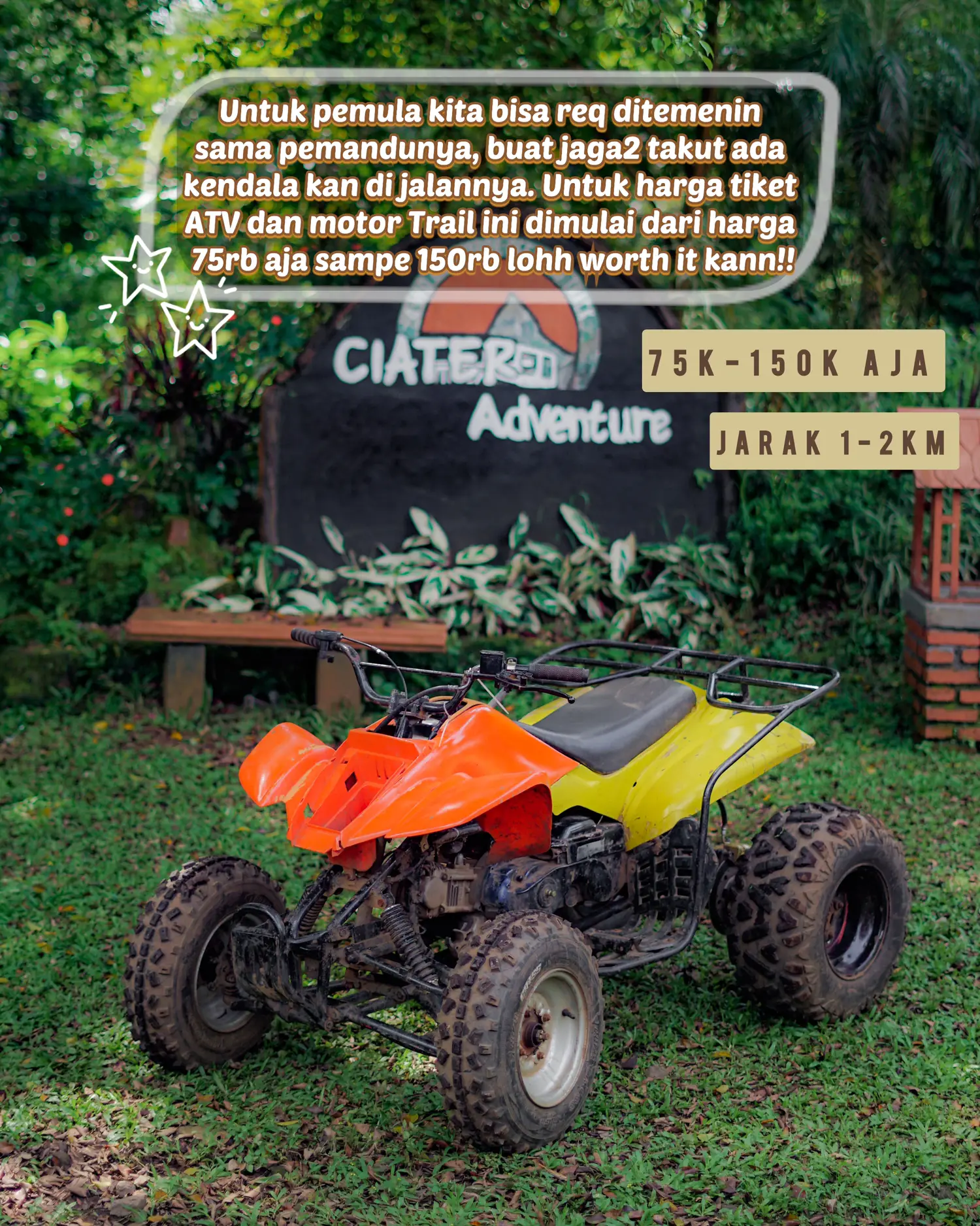 SERUNYA MAIN ATV DI SARIATER SUBANG | Galeri diposting oleh rizmazara | Lemon8