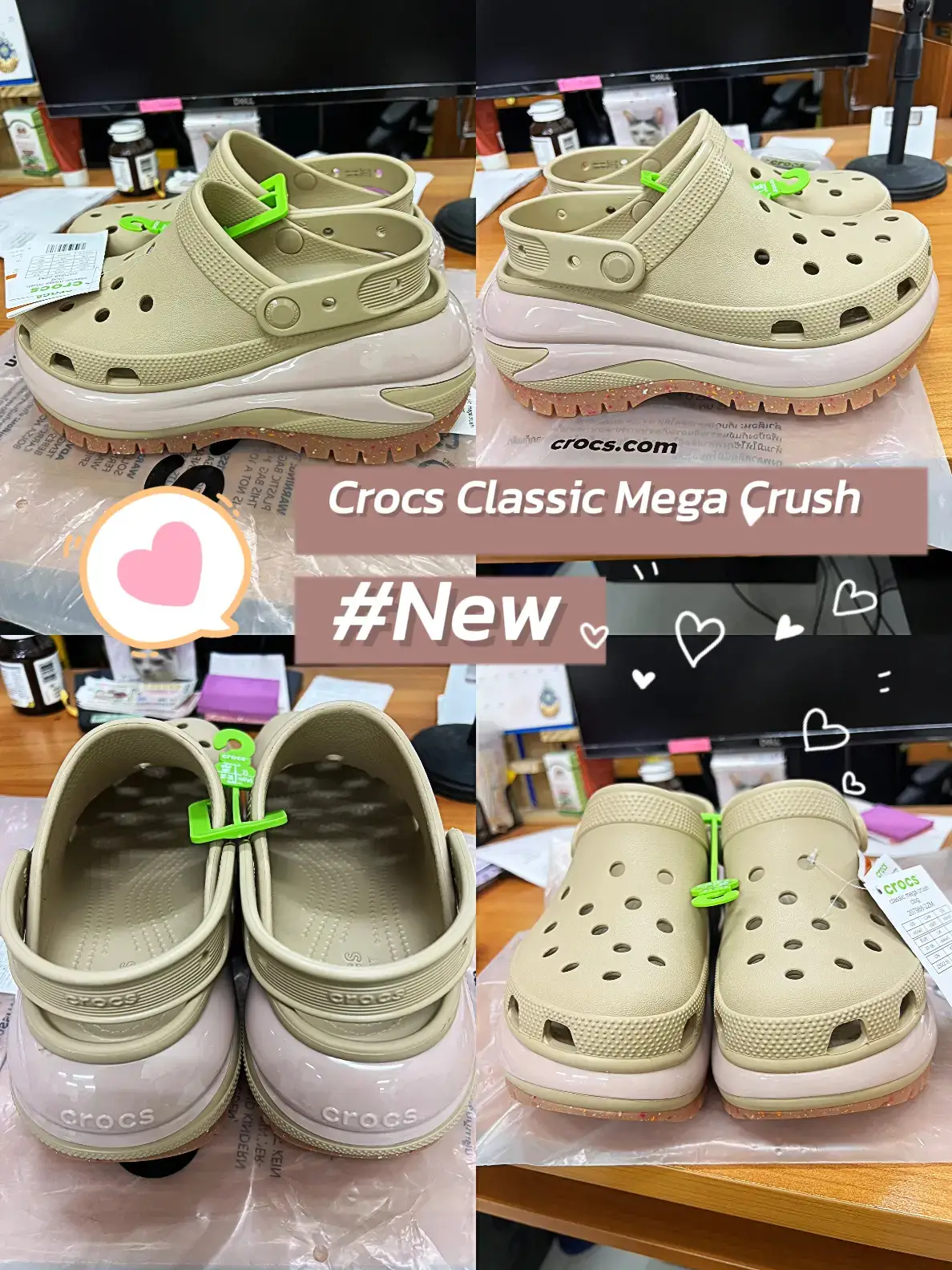 💗CROCS CLASSIC MEGA CRUSH🤎 | แกลเลอรีที่โพสต์โดย Pimmie crazY | Lemon8