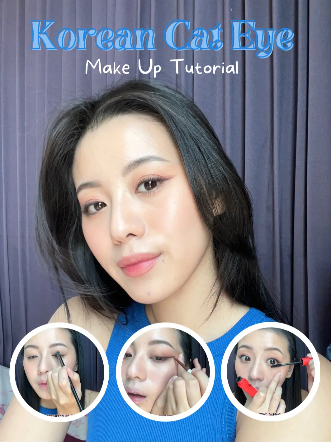 KOREAN CAT EYE MAKE UP TUTORIAL 💙 | Video dipublikasikan oleh Melati ...