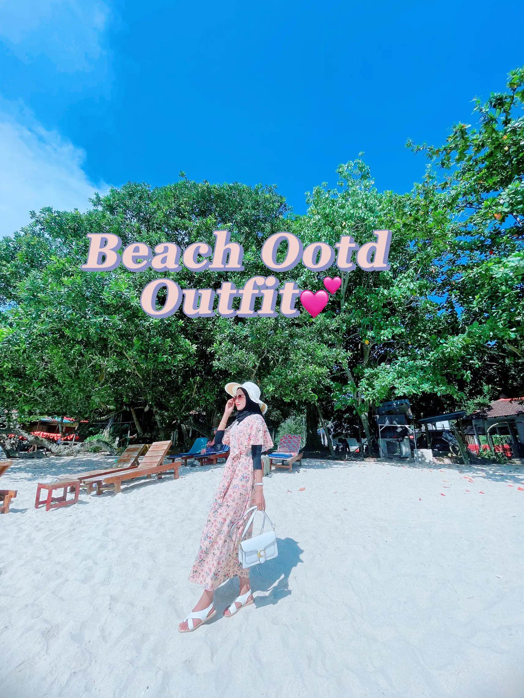 Beach Ootd Outfit💙 | Galeri diposting oleh Roshaslinda98 | Lemon8