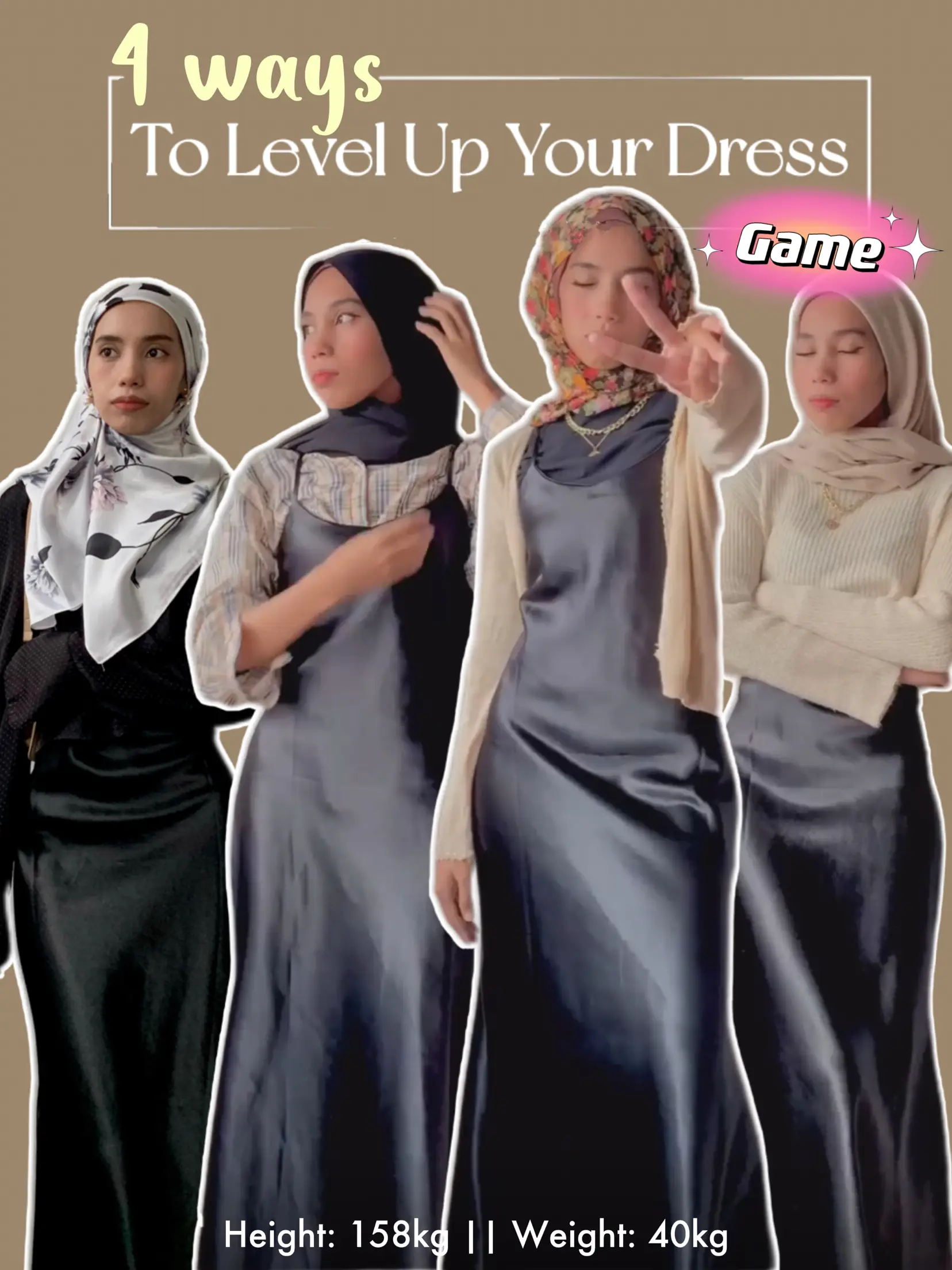 1 dress x 4 ways! | Galeri disiarkan oleh Fayra | Lemon8