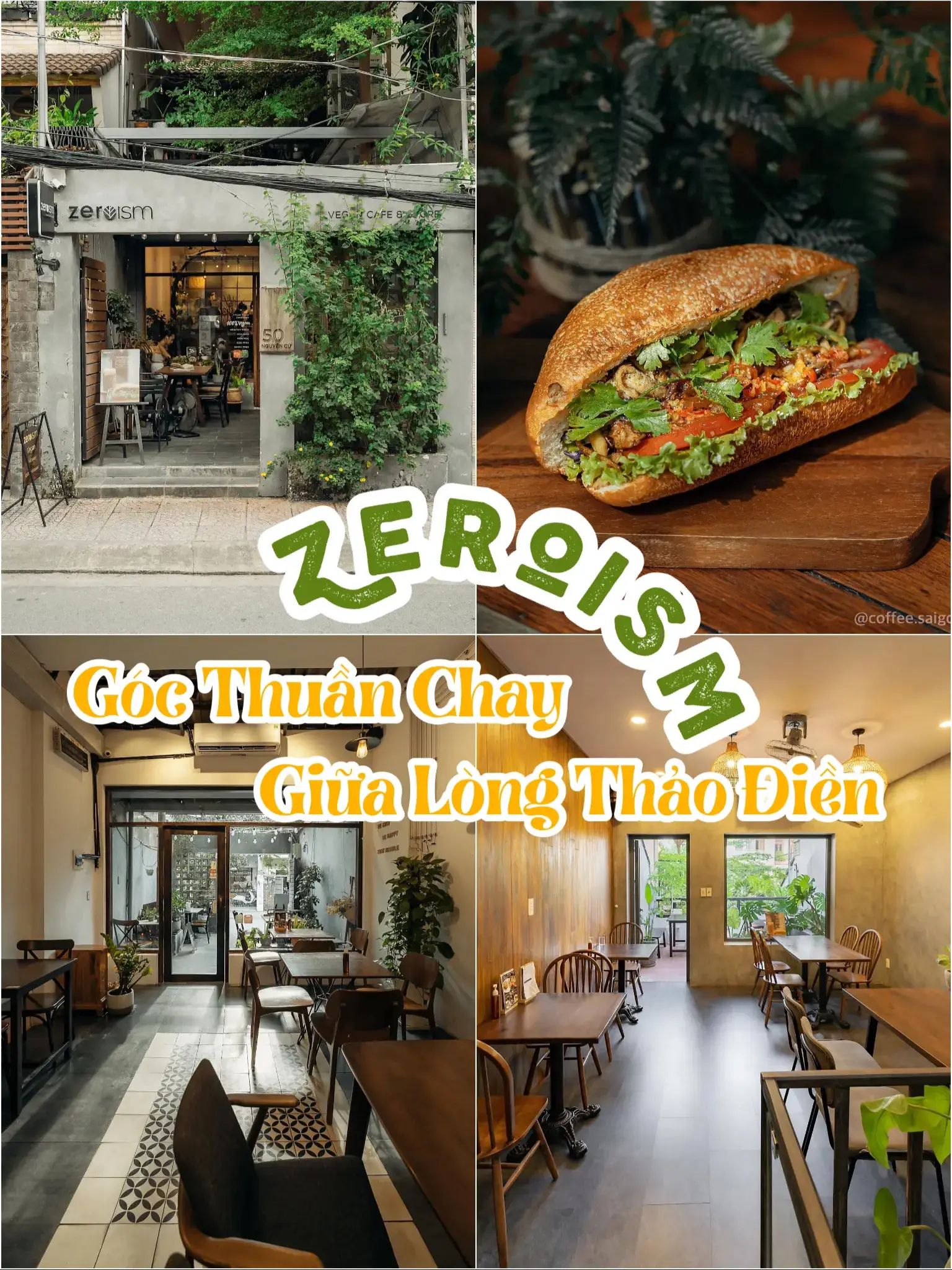 🍀ZEROISM - GÓC THUẦN CHAY GIỮA LÒNG THẢO ĐIỀN🍀 | แกลเลอรีที่โพสต์โดย coffee.saigon | Lemon8