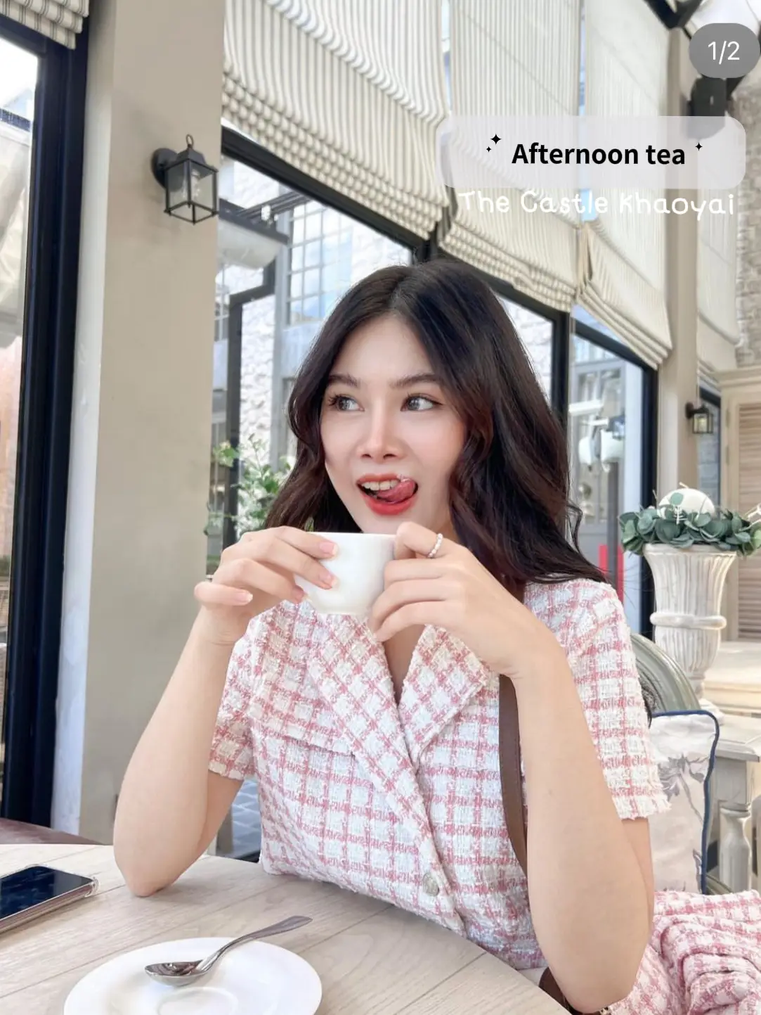 จิบ Afternoon Tea ที่ The Castle Khaoyai 🏰🍃 | แกลเลอรีที่โพสต์โดย miineboo ♡ | Lemon8