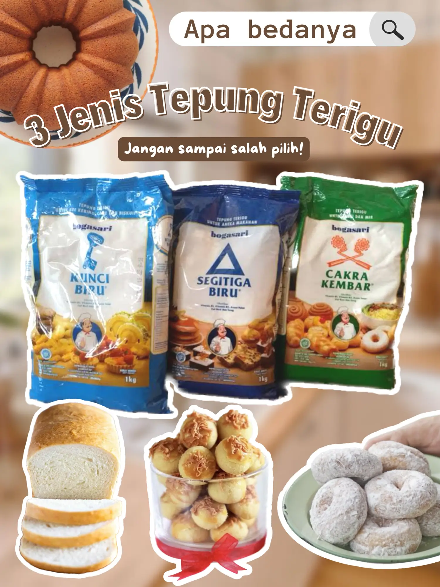 Ketiga Tepung Terigu ini apa bedanya sih? 🥐🧁🥖🍞🥯 | Galeri diposting oleh ...