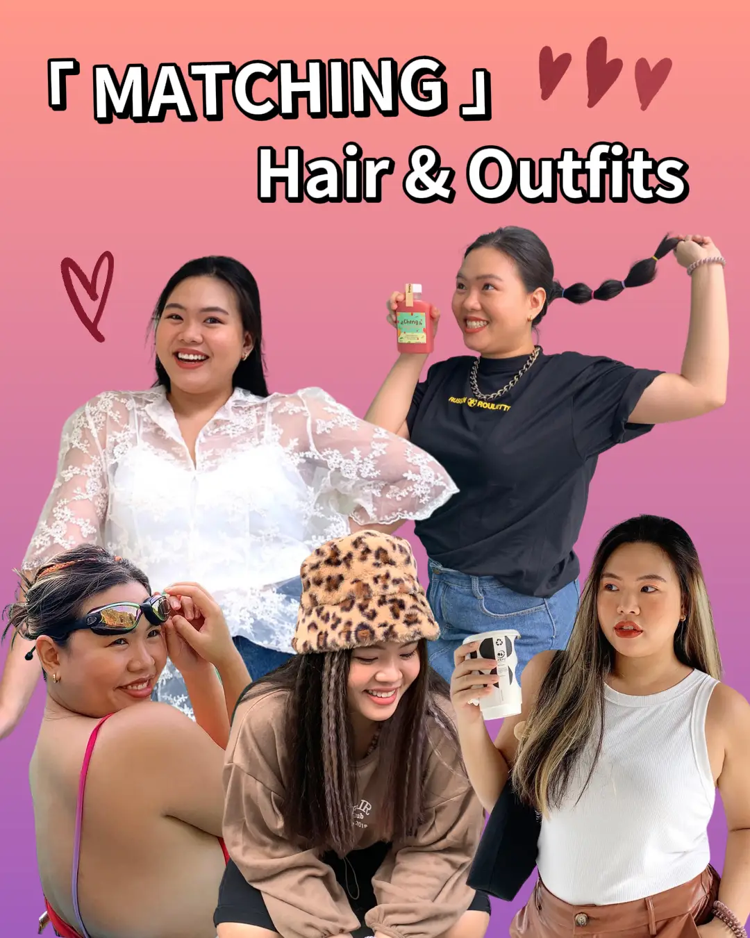 Match the hairstyle with the 7-shaped 7-look set. Add a degree of ...