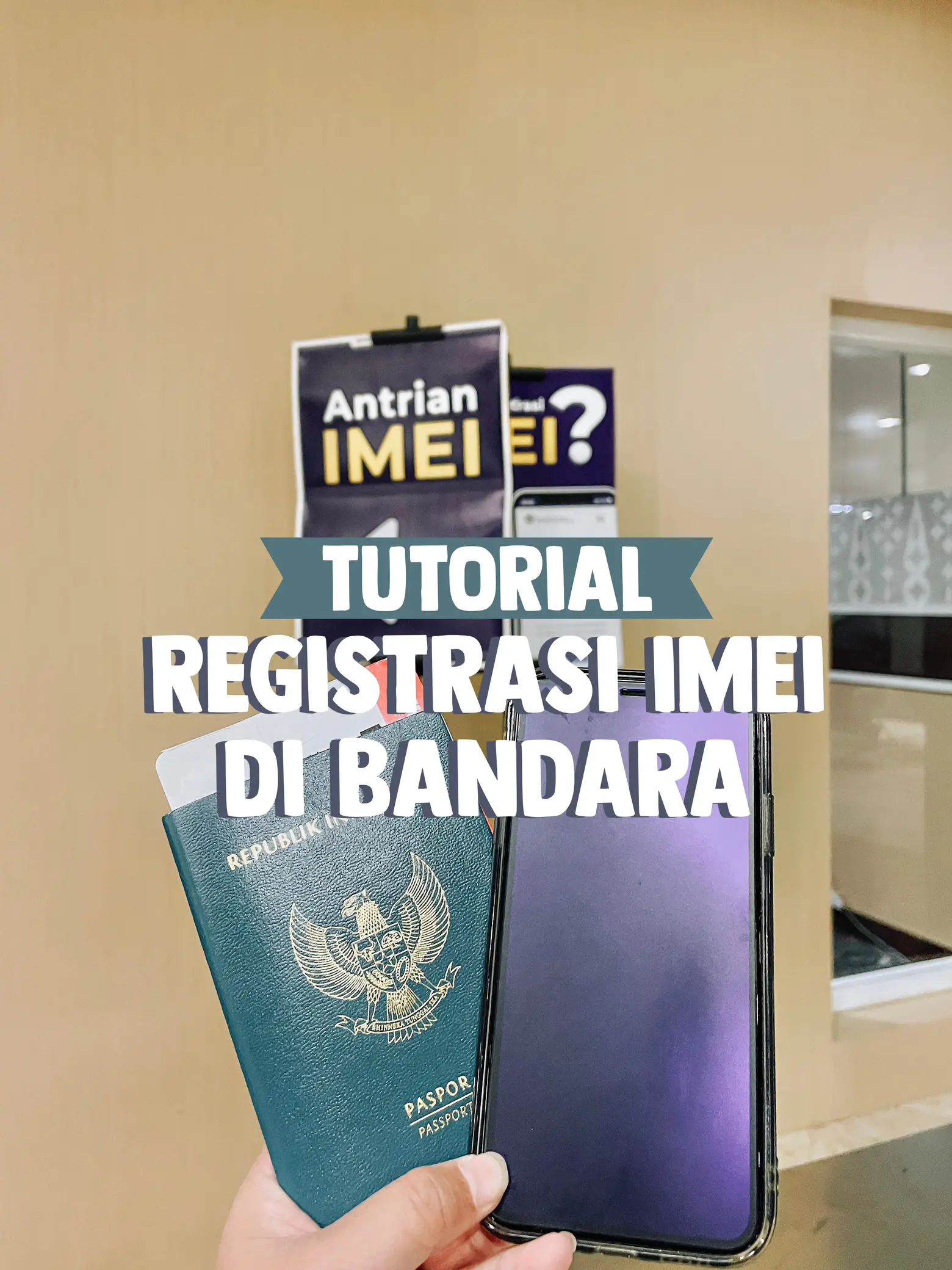 TUTORIAL REGISTRASI IMEI DI BANDARA🛩️ | Galeri diposting oleh meulatipucuk_ | Lemon8