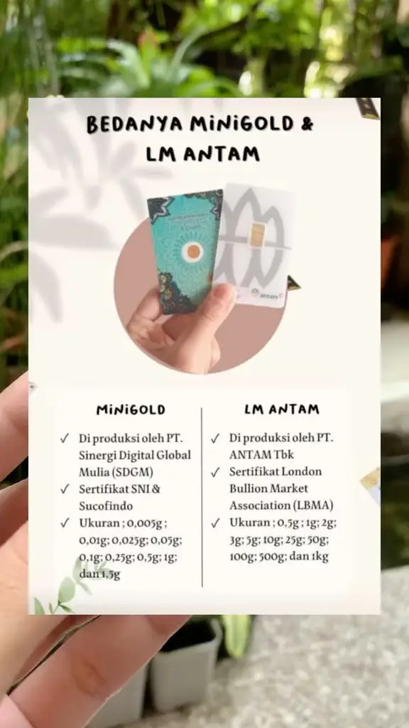 Antam Dan Mini Gold | Video published by Hergina Nataly | Lemon8