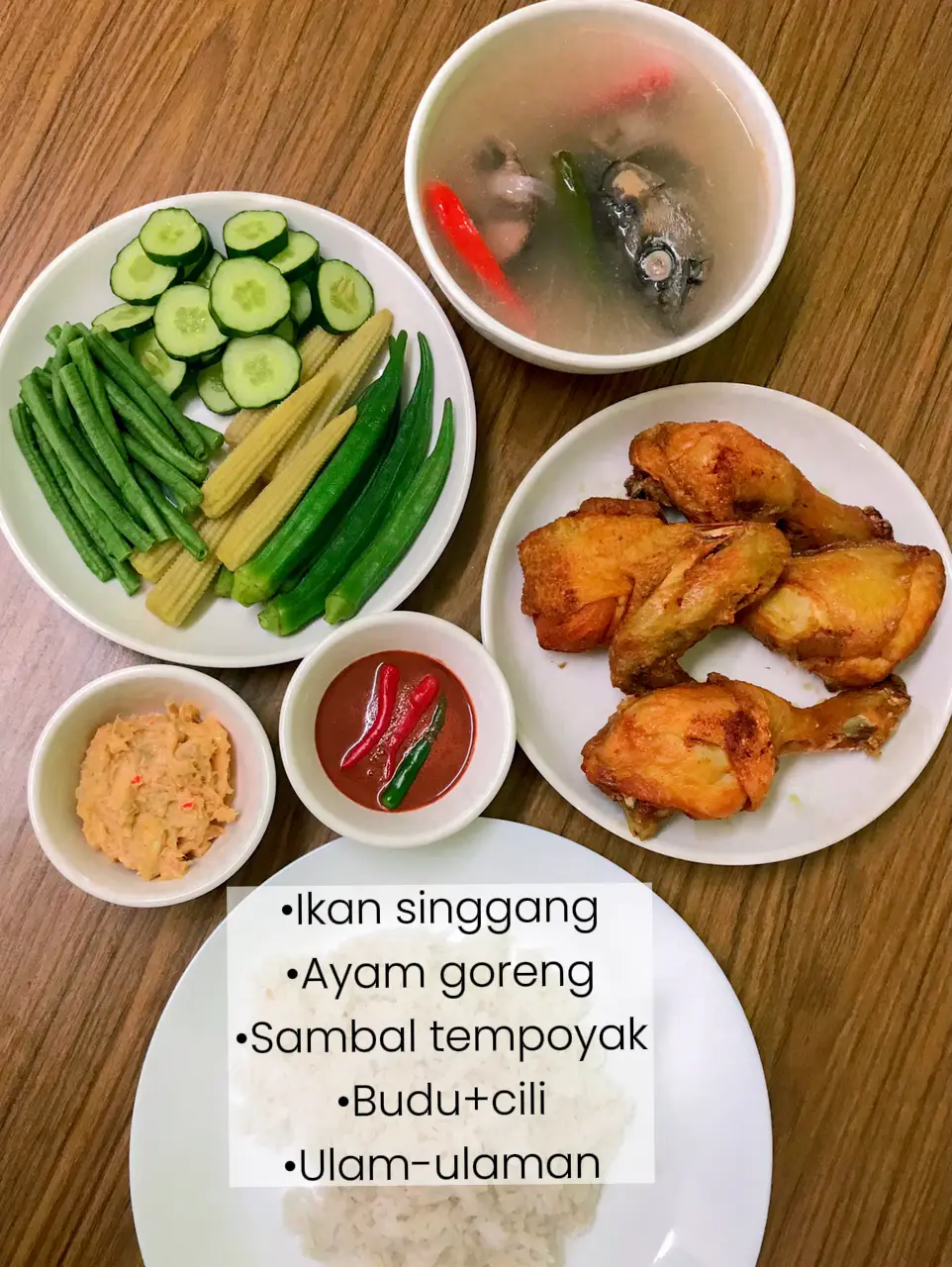 Idea hidangan lauk bersama ulam dan budu | Galeri disiarkan oleh Khayla ...