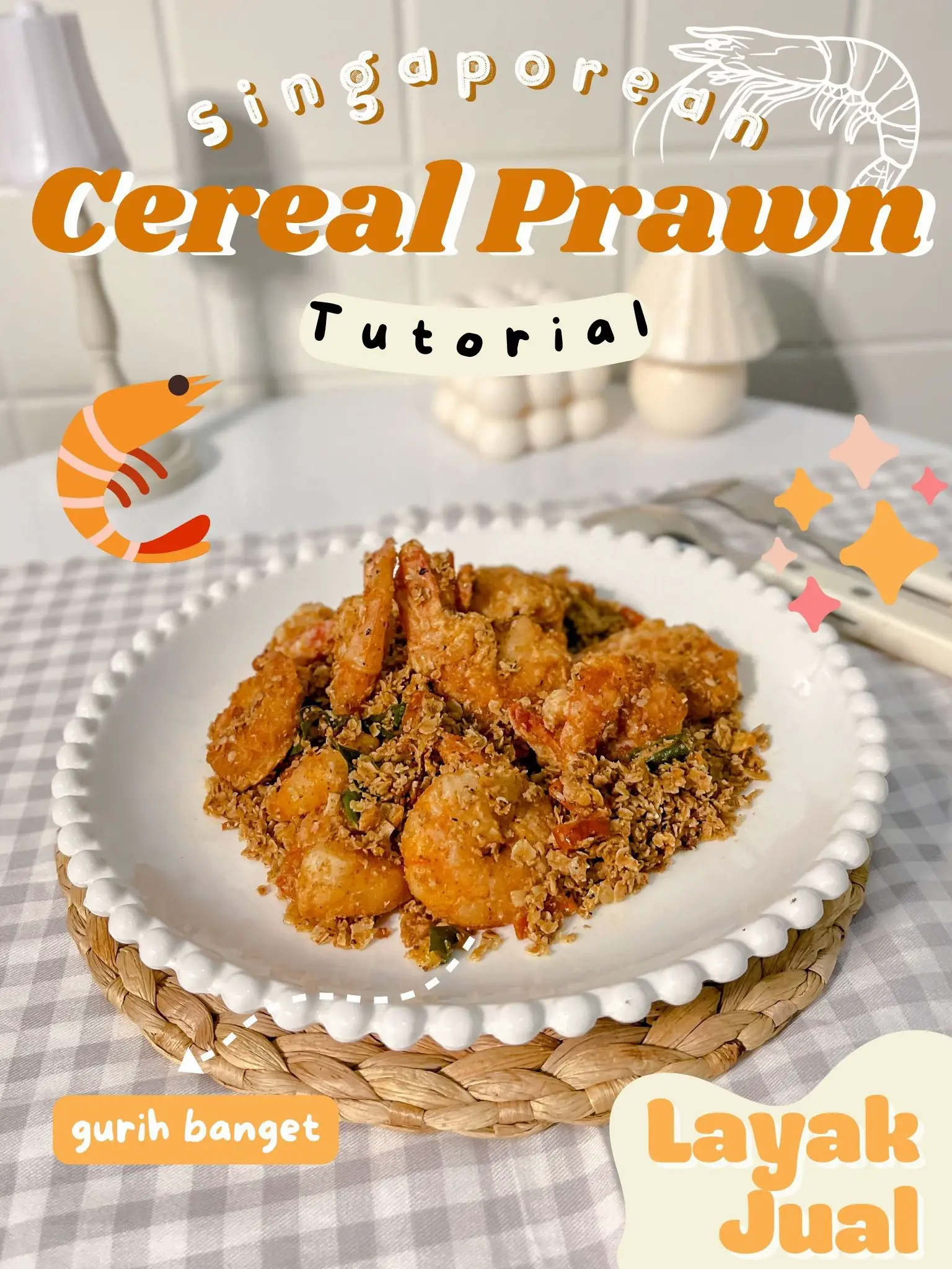 99% MIRIP RESTO SINGAPORE🤩 Resep Cereal Prawn | Video dipublikasikan oleh Icha | Lemon8