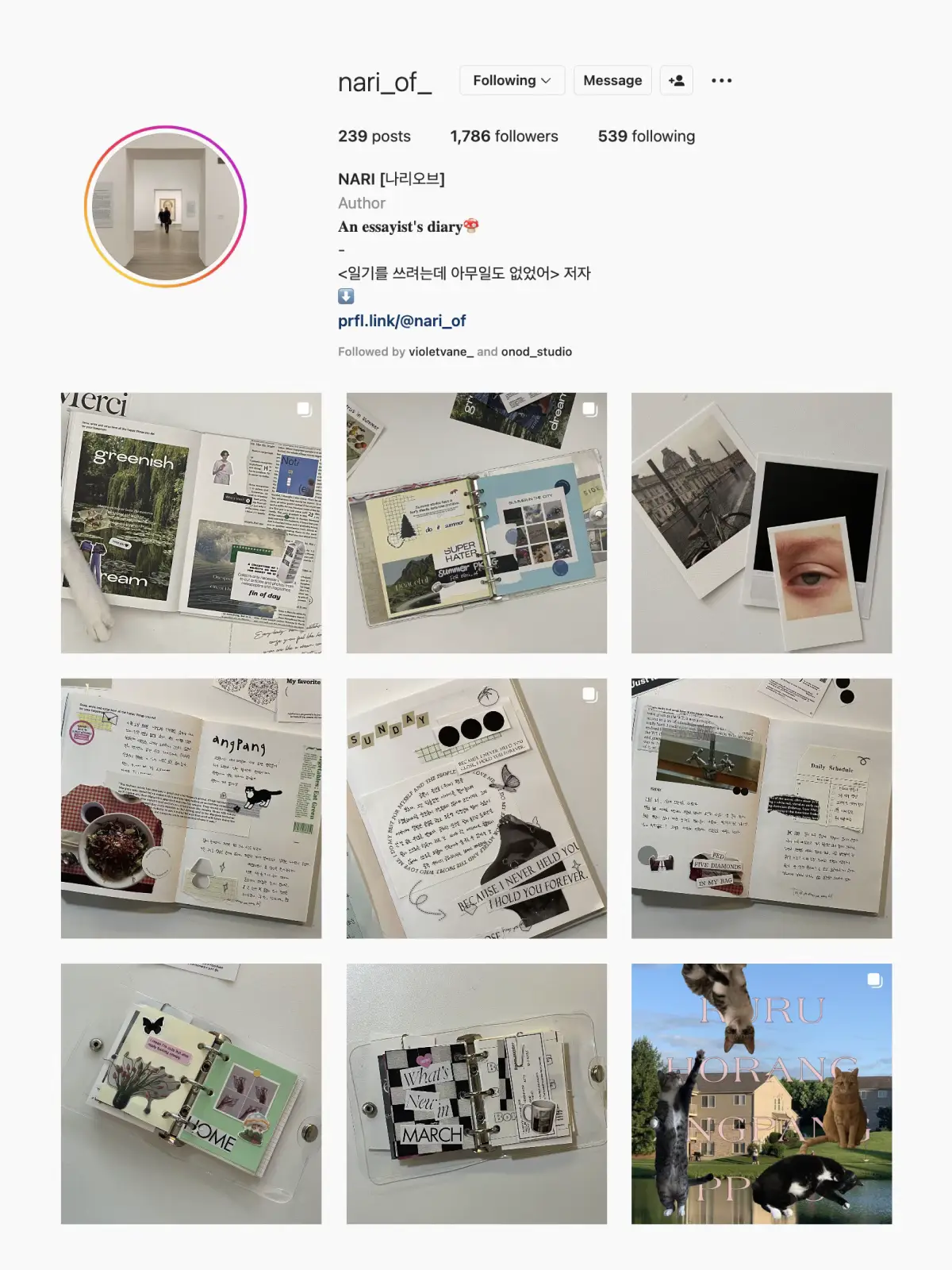 Introduce IG. Decorate 8 Account Chic Notebooks 🍄. Keep them together ...
