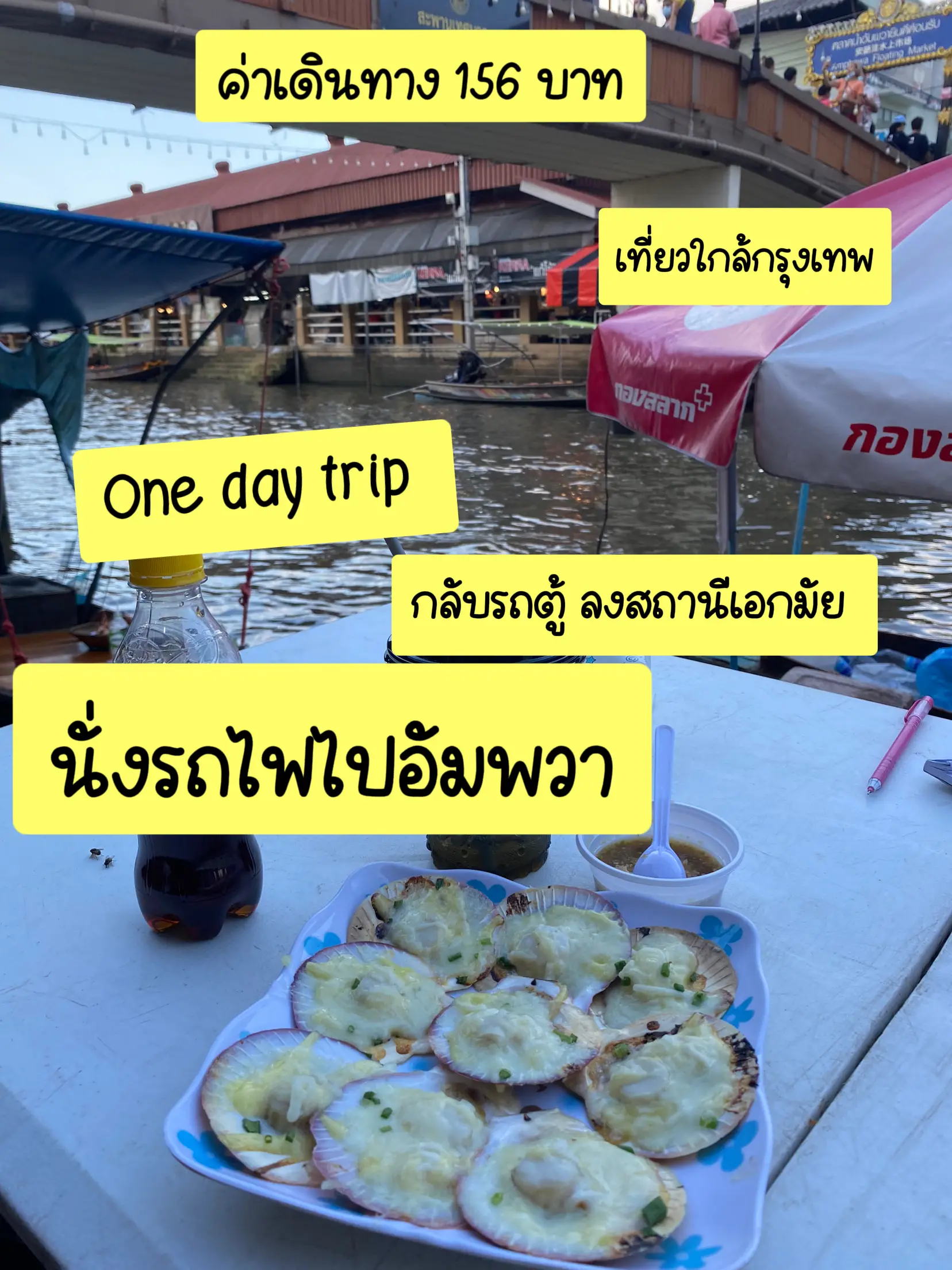 นั่งรถไฟไปอัมพวา | แกลเลอรีที่โพสต์โดย Tanya Feb | Lemon8