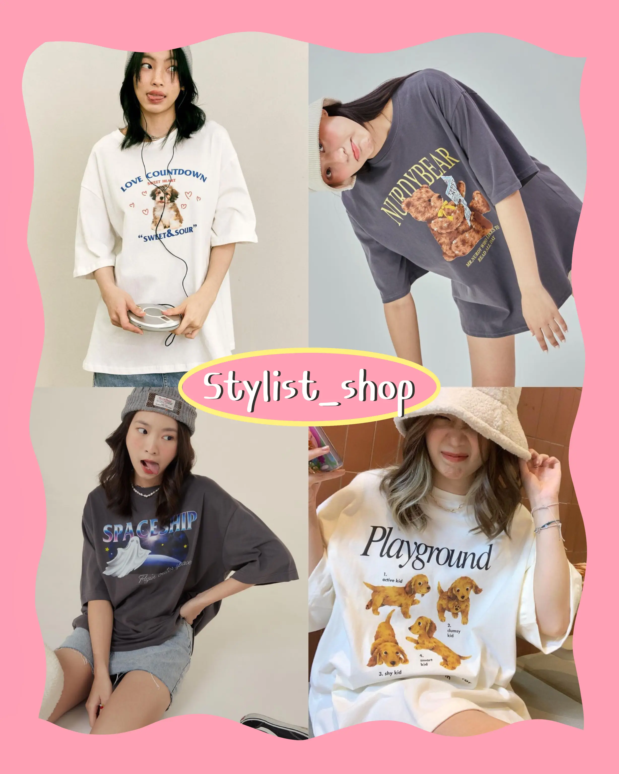 บอกต่อเสื้อยืด Oversize ที่ทุกคนต้องมี 🥹 🫶🏻 | แกลเลอรีที่โพสต์โดย wan | Lemon8