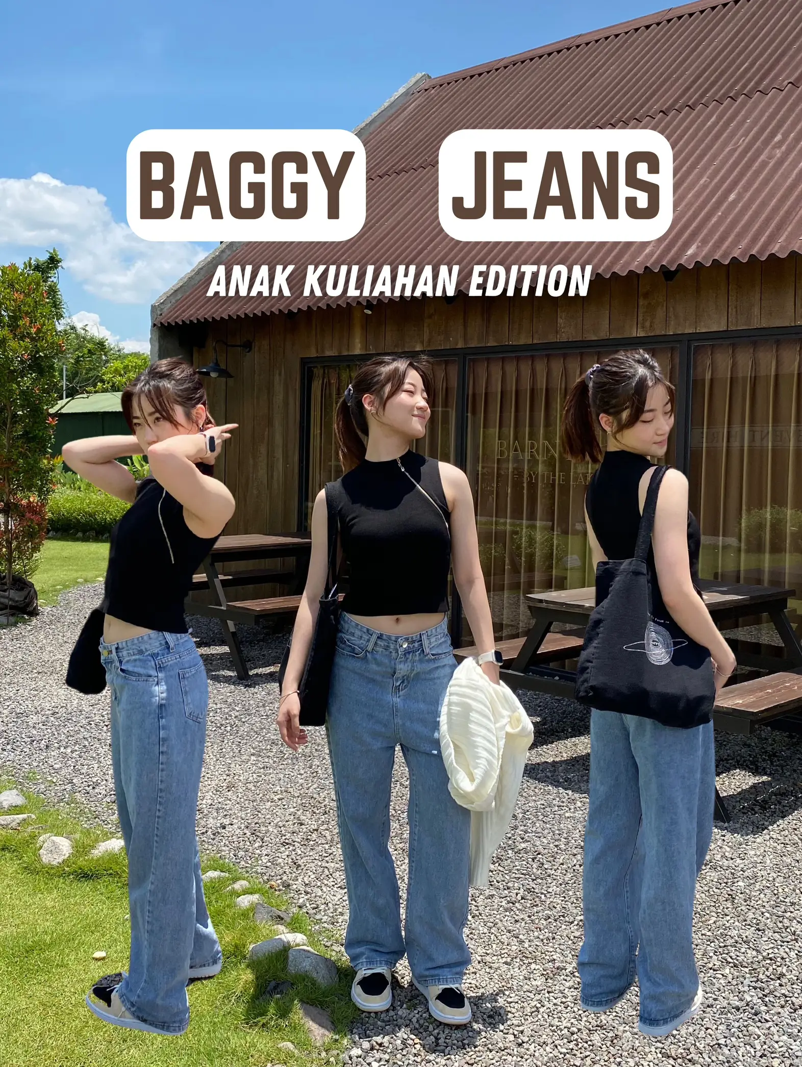styling baggy jeans | Galeri diposting oleh aiko | Lemon8