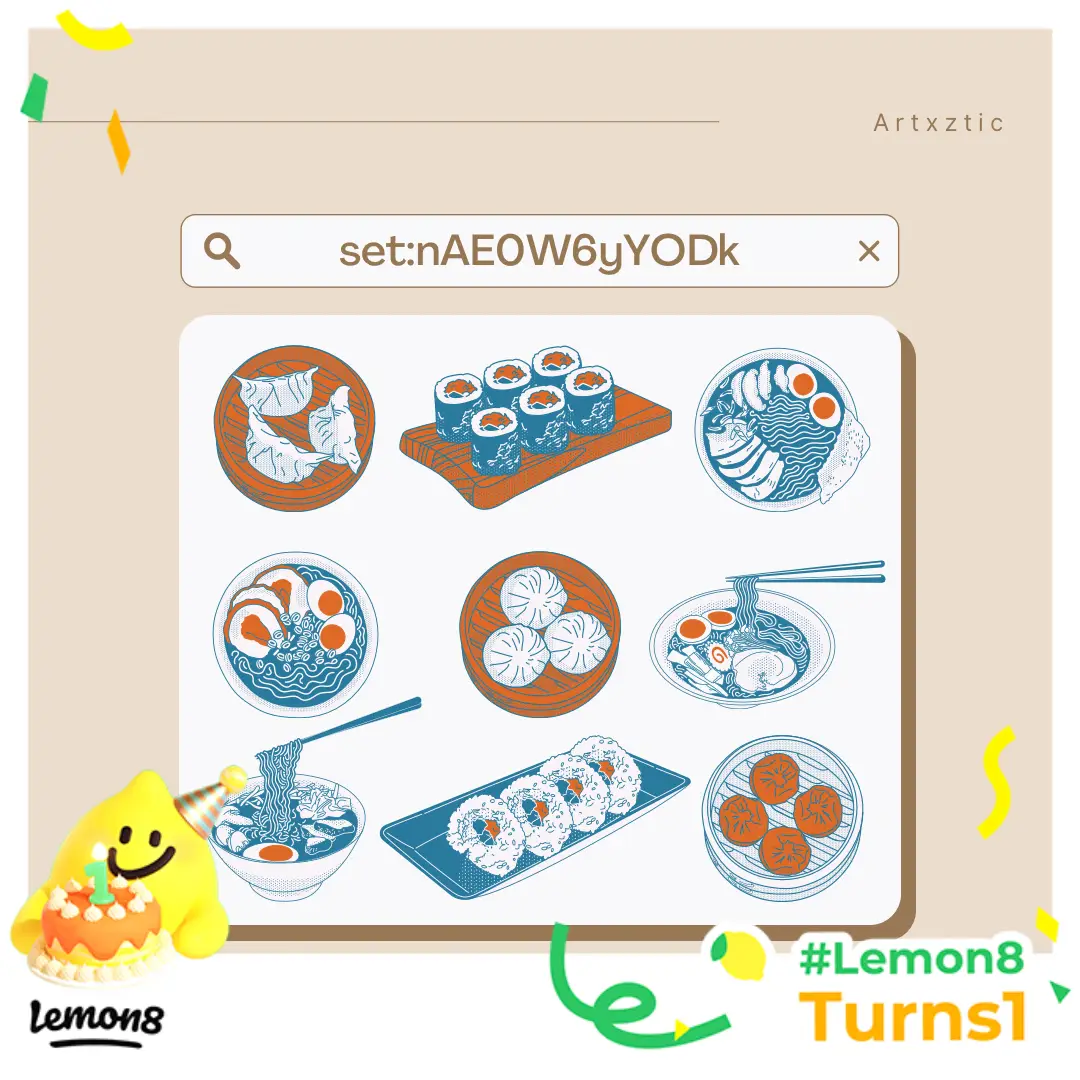 Rekomendasi Canva Element Food Enthusiast | Gallery posted by art | design | Lemon8
