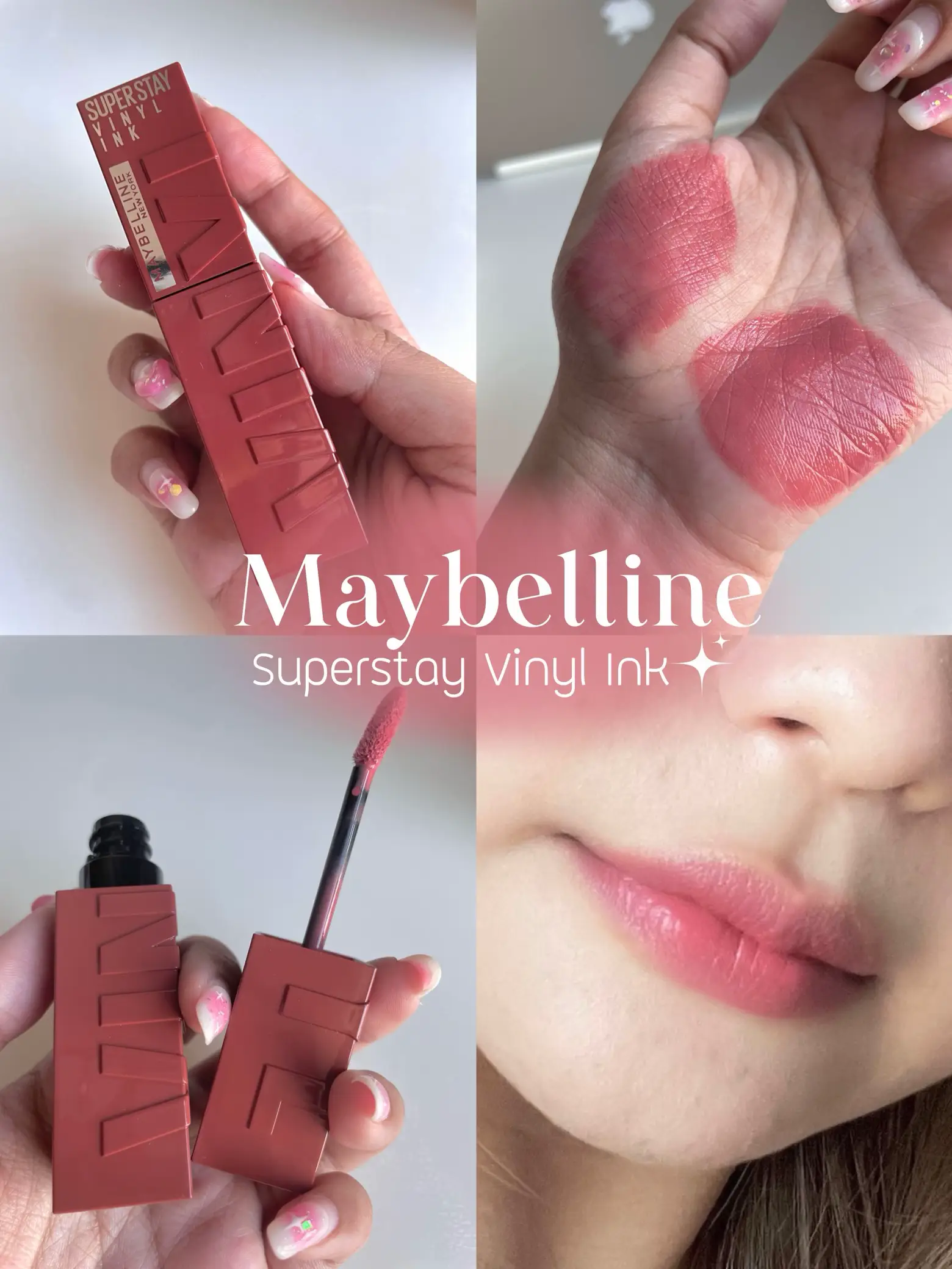 Maybelline Vinyl ink ลิปไม่ติดแมสสีละมุน (Dupe Kiko) | แกลเลอรีที่โพสต์ ...