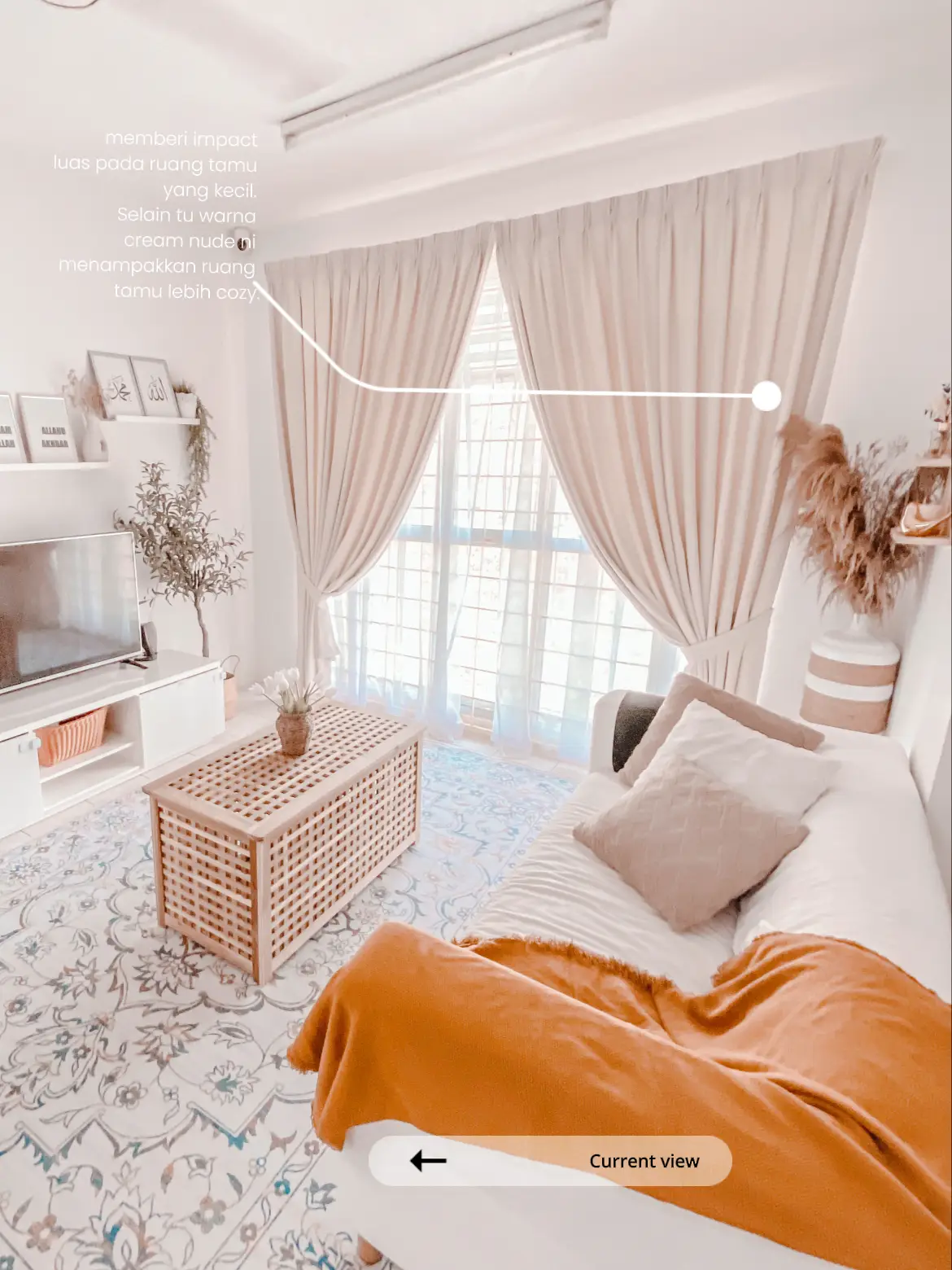 PEMILIHAN RONA|WARNA LANGSIR PENYERI RUANG TAMU | Galeri disiarkan oleh wawadels | Lemon8