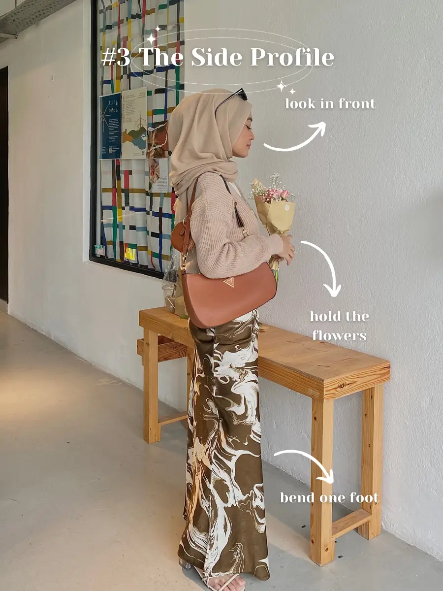 How to Pose with Flower Bouquet | Galeri disiarkan oleh 𝐀𝐭𝐡𝐢𝐫𝐚𝐡 𝐙. | Lemon8