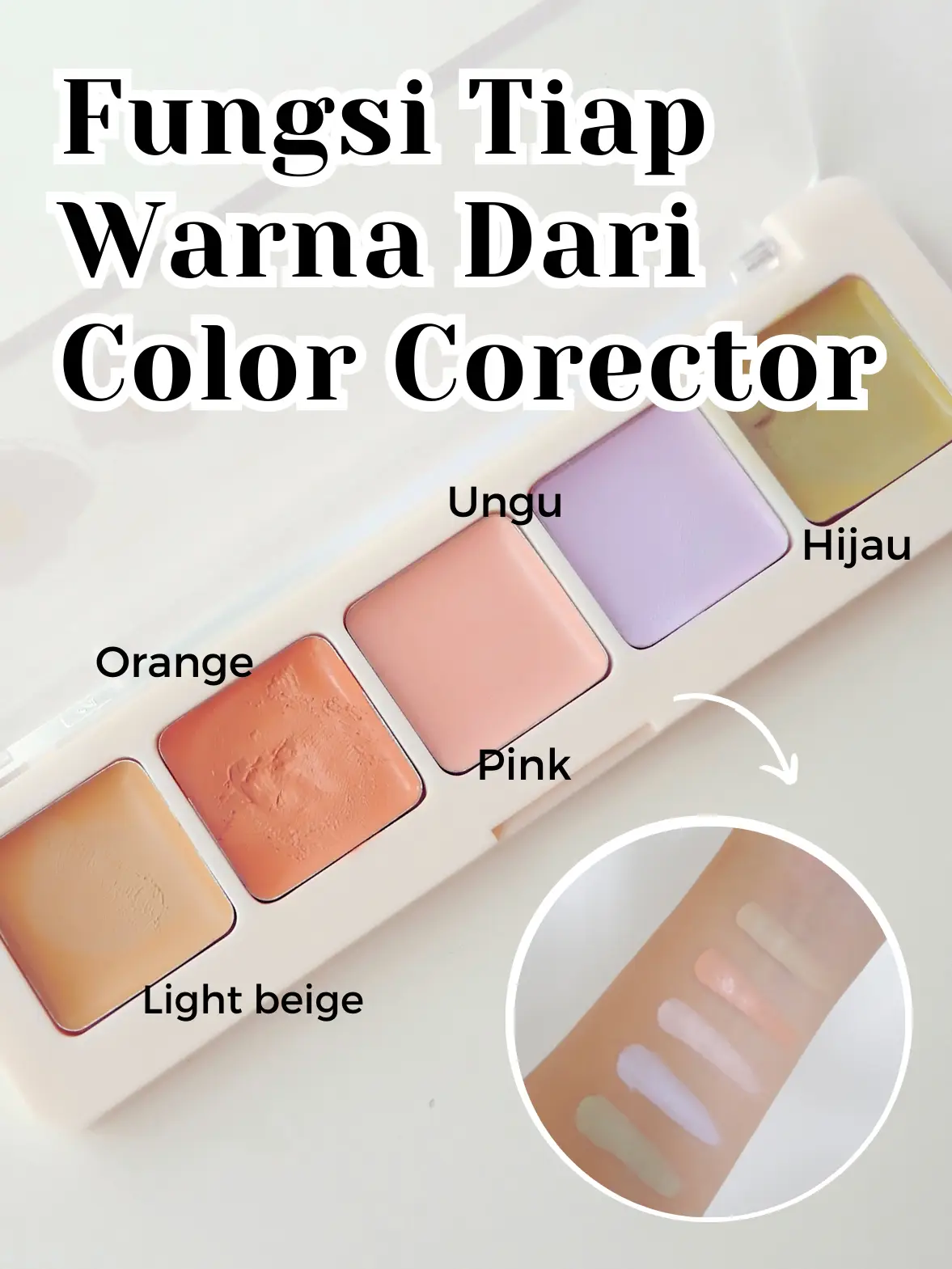 Fungsi tiap warna dari color corrector ‼️ | Galeri diposting oleh Selly ...