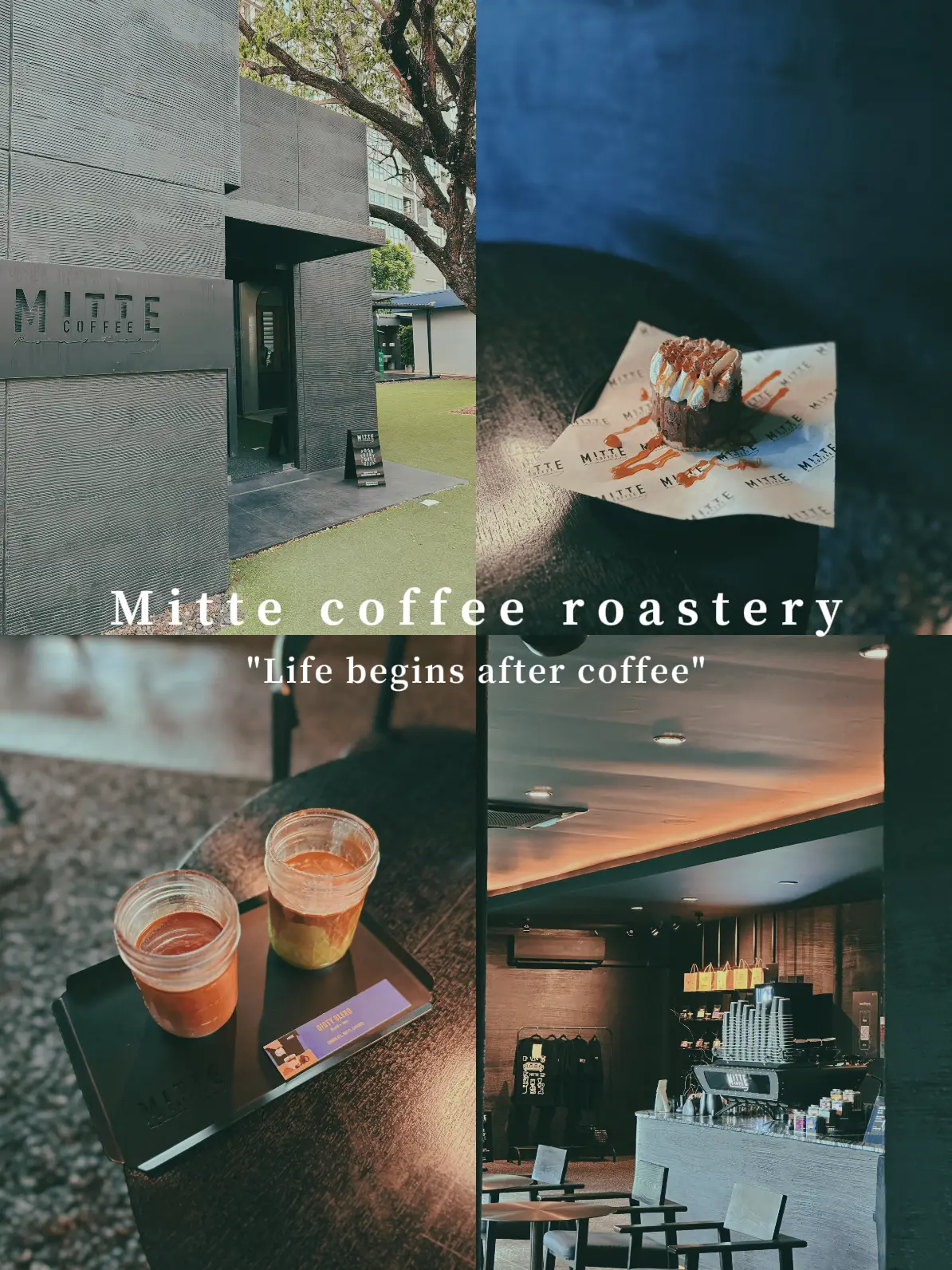คาเฟ่โทนดาร์ค ย่าน นนทบุรี🖤| Mitte coffee roastery | แกลเลอรีที่โพสต์โดย Patto | Lemon8