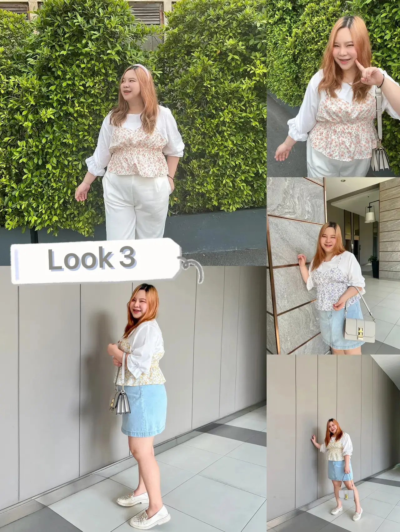 เสื้อผ้าสีขาวครีม☁️ฉบับสาวอวบ | แกลเลอรีที่โพสต์โดย pea_ncn | Lemon8