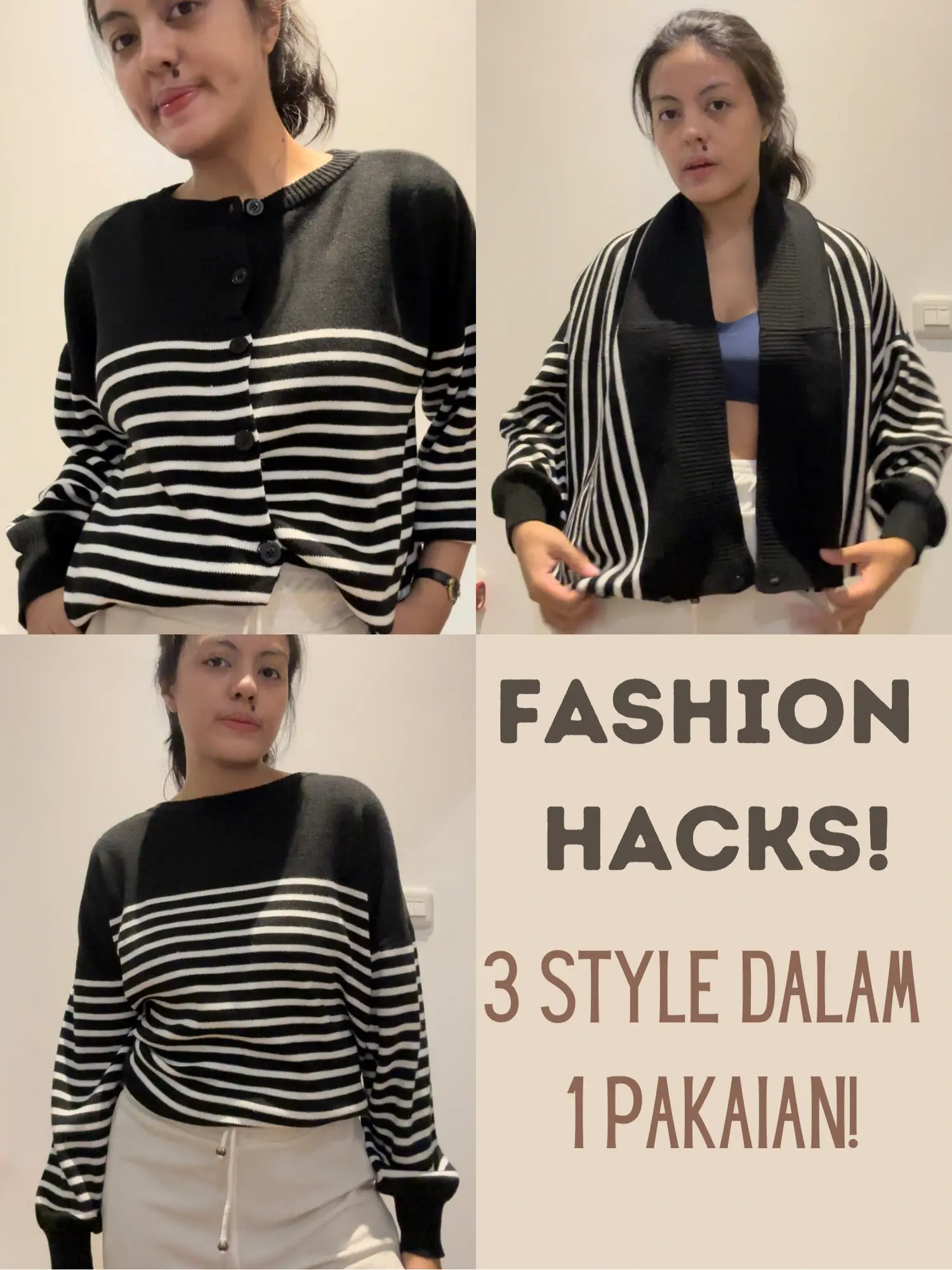 1 PAKAIAN 3 STYLE?! 👀 | Video dipublikasikan oleh Shera Regina | Lemon8