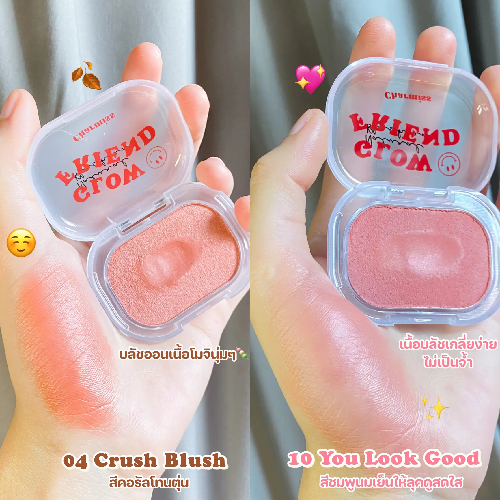 บลัชออนหน้าเด็ก ยิ่งปัดยิ่งเด็ก บลัชออนเนื้อโมจินุ่มๆสีสวย chamiss ...