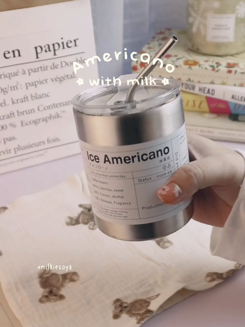 Americano with Milk | Video dipublikasikan oleh Milkie Soya | Lemon8