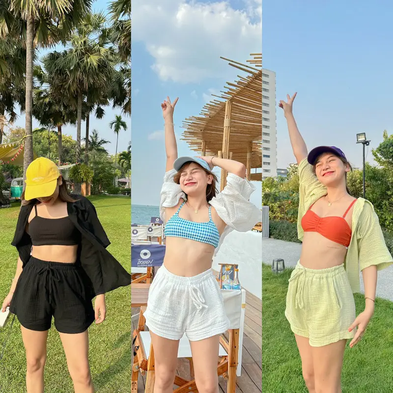ชุดไปทะเล🫶🏻 | แกลเลอรีที่โพสต์โดย auey | Lemon8