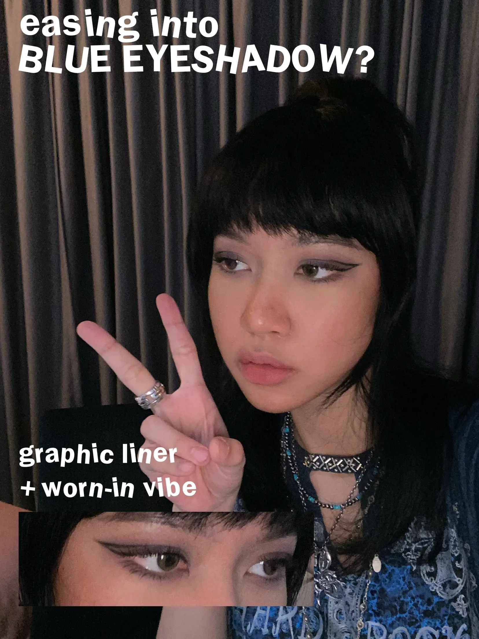 Trying Blue On My Eyelids + Matching Fit 🫣💙 | แกลเลอรีที่โพสต์โดย yana ...
