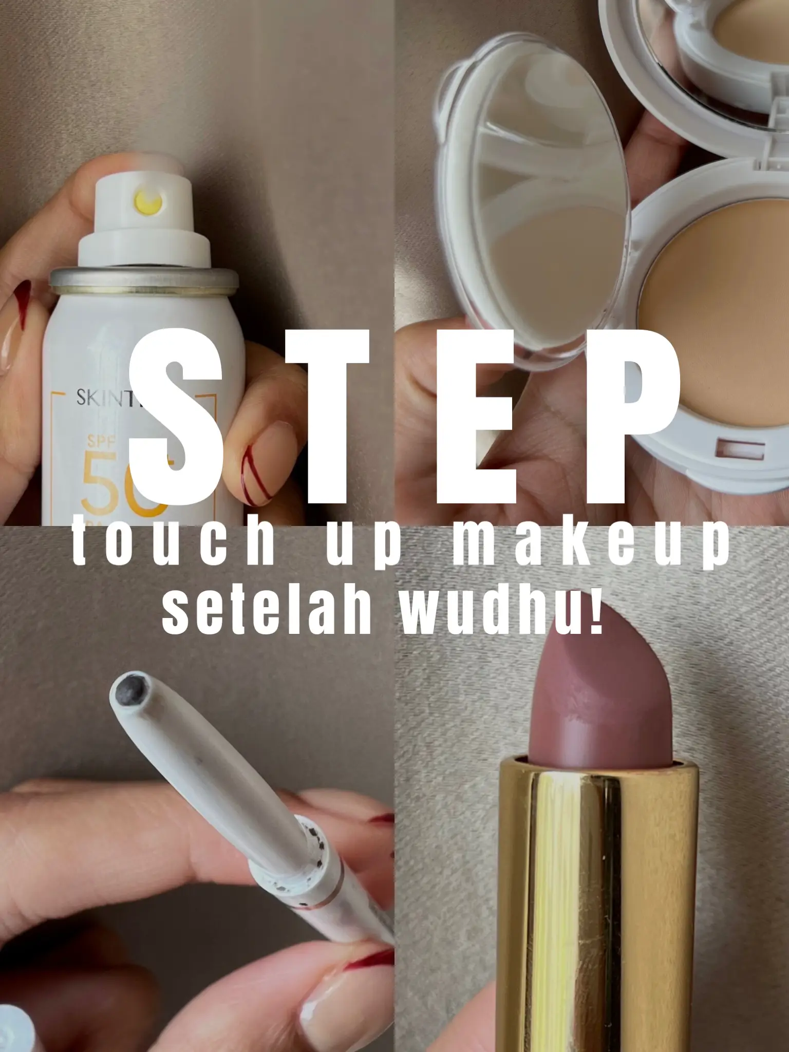 STEP TOUCH UP MAKE UP SETELAH WUDHU!🤲 | Galeri diposting oleh NADYSHA ...