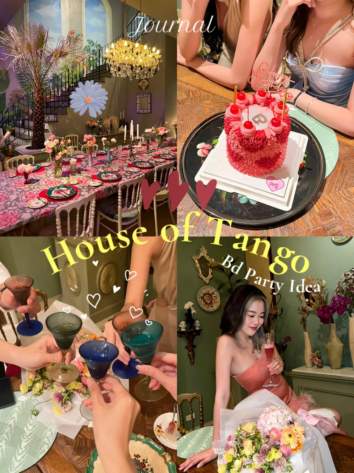 House of Tango จัดปาร์ตี้วันเกิดเพื่อนๆ 💖 | แกลเลอรีที่โพสต์โดย Bubibjubb🧀🍒 | Lemon8