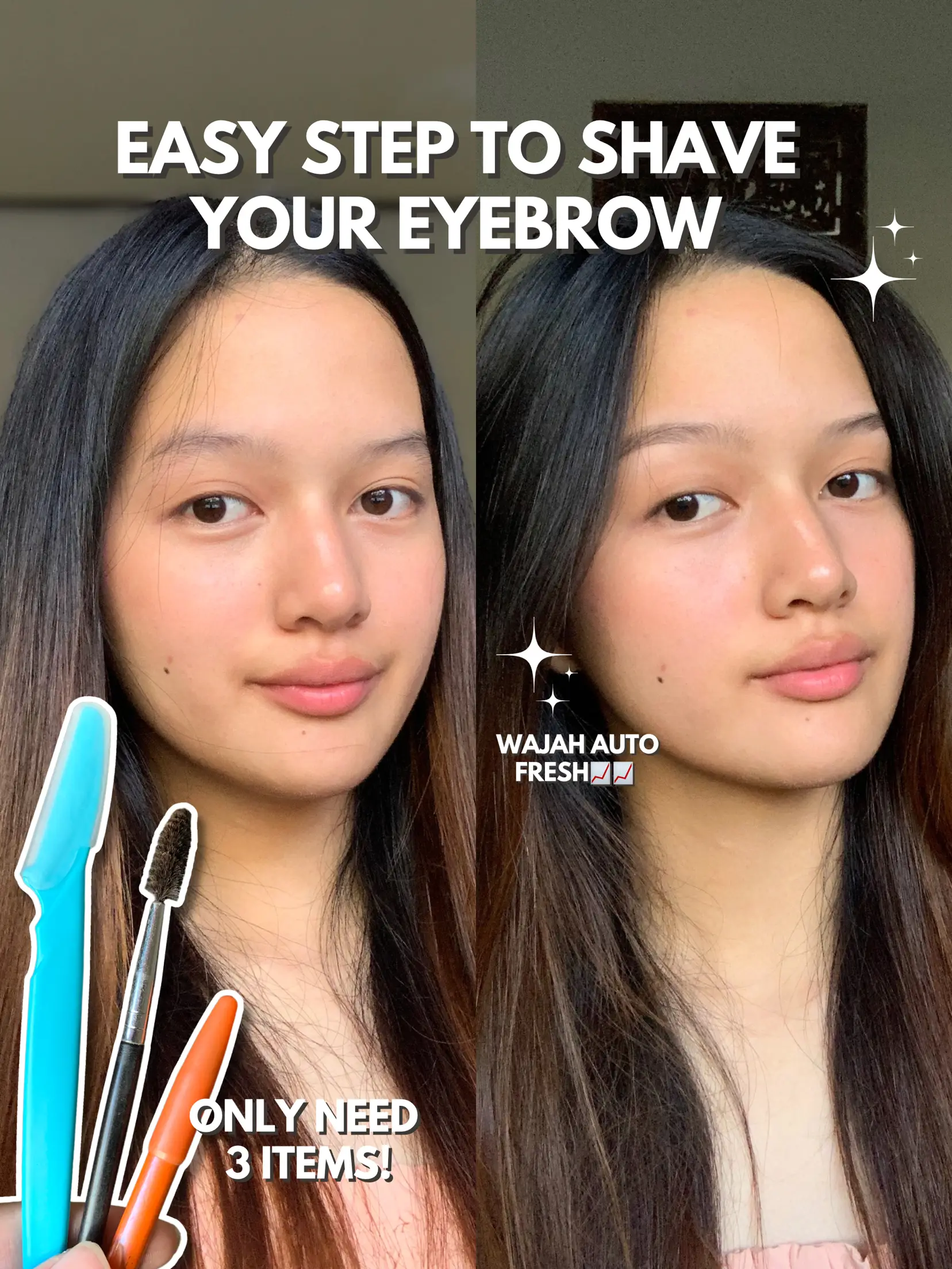 Tutorial cukur alis di rumah! | แกลเลอรีที่โพสต์โดย jane | Lemon8