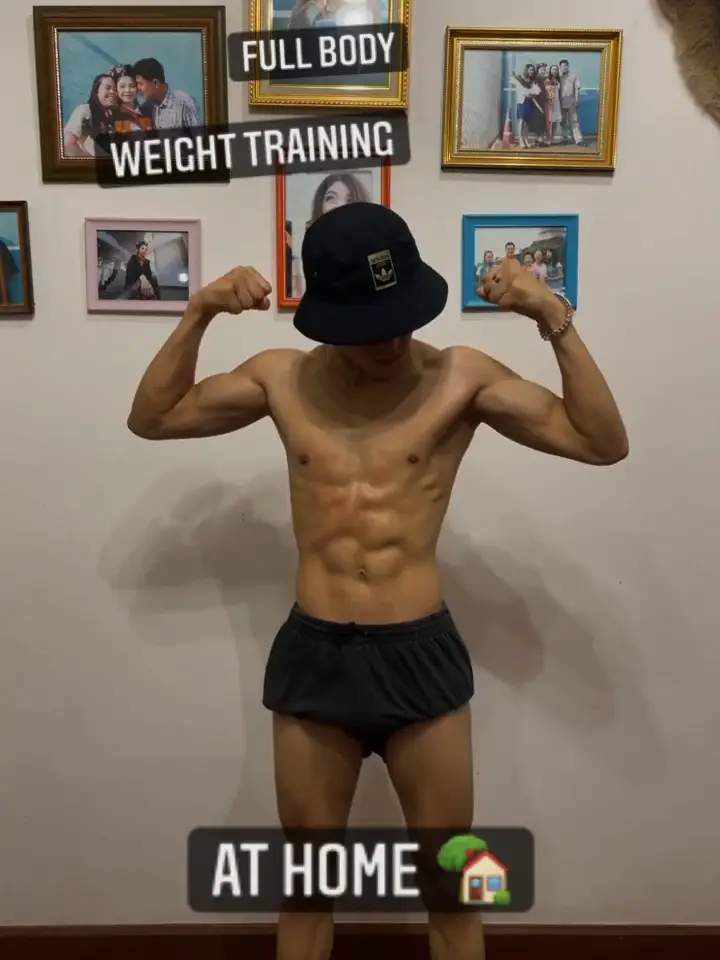 4 ท่าปั้นหุ่นง่ายๆ ทำได้ที่บ้าน🏡 (Full body workout) | วิดีโอที่เผยแพร่โดย Matt | Lemon8