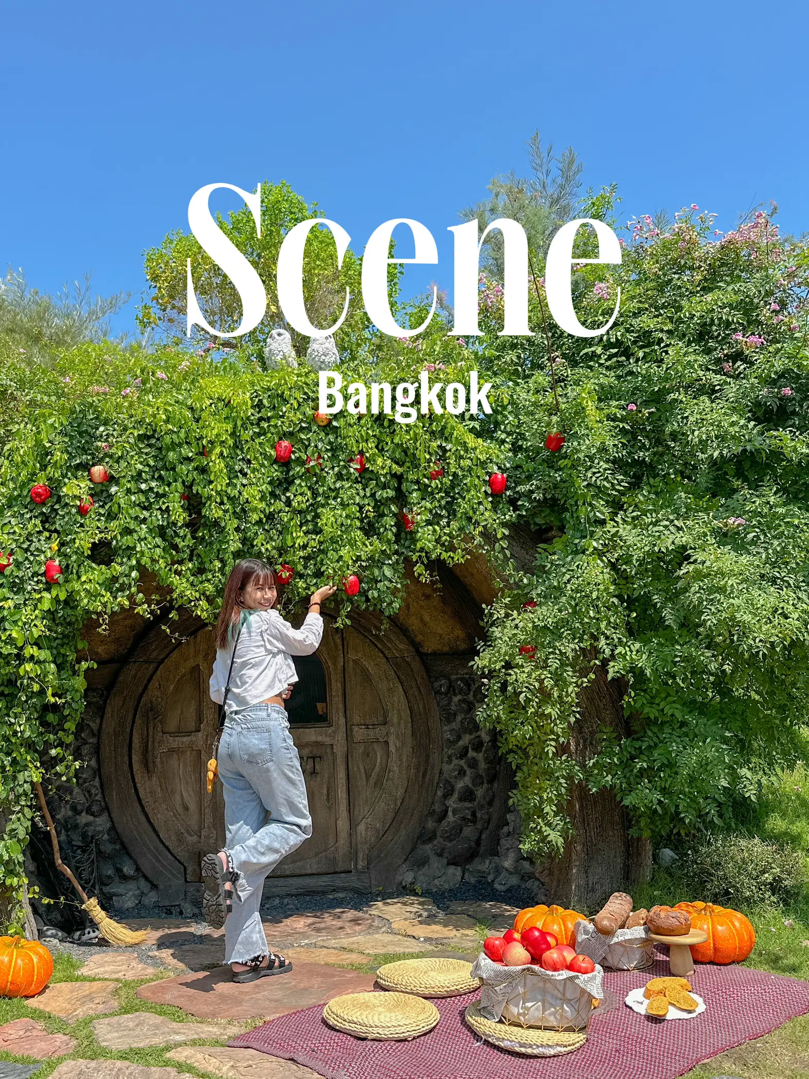 คาเฟ่บ้าน Hobbit🌳Scene Secret House ย่านราชพฤกษ์ | แกลเลอรีที่โพสต์โดย Mona Mo | Lemon8