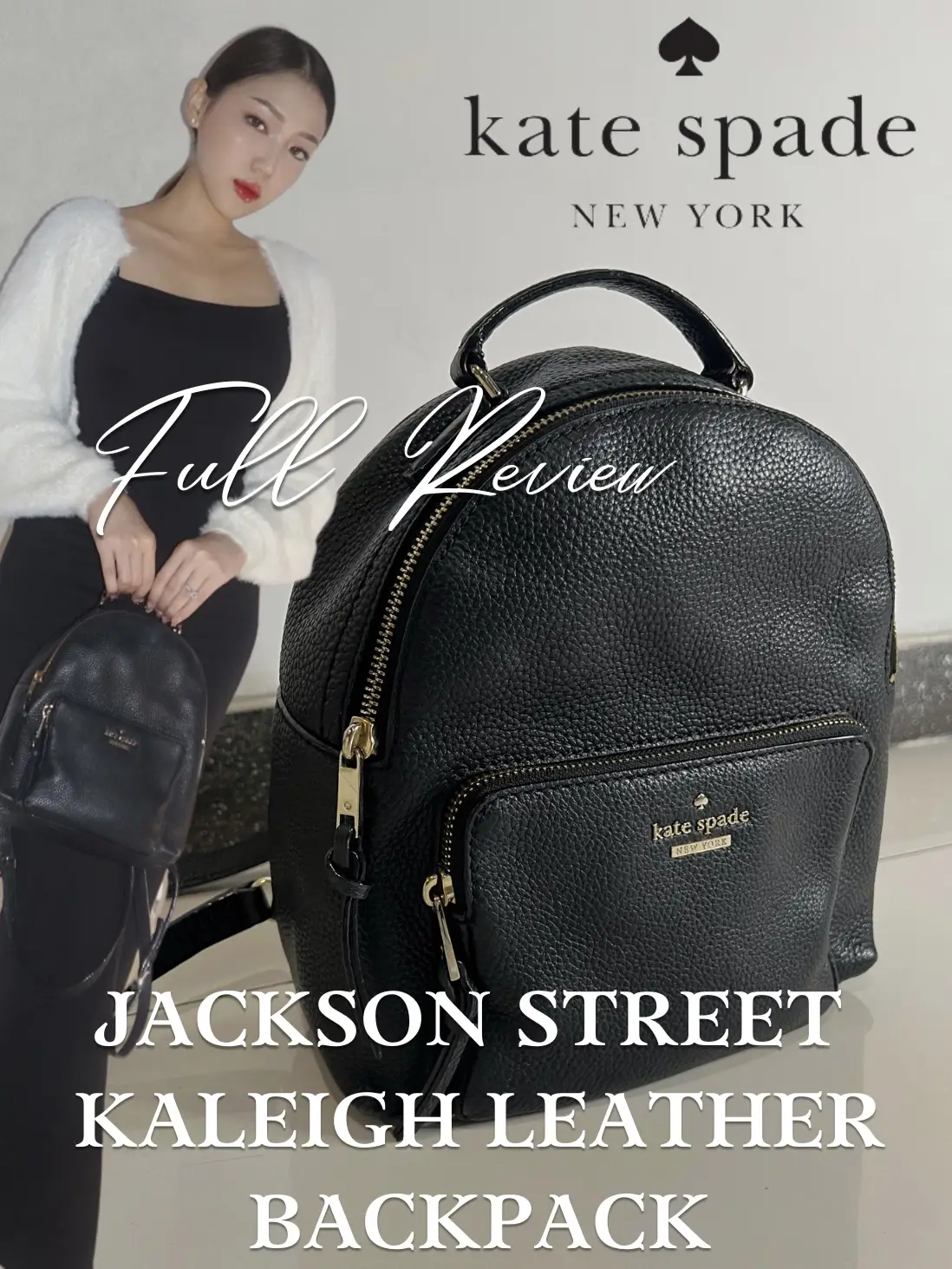 KATE SPADE JACKSON STREET KALEIGH BACKPACK REVIEW🖤 | แกลเลอรีที่โพสต์ ...