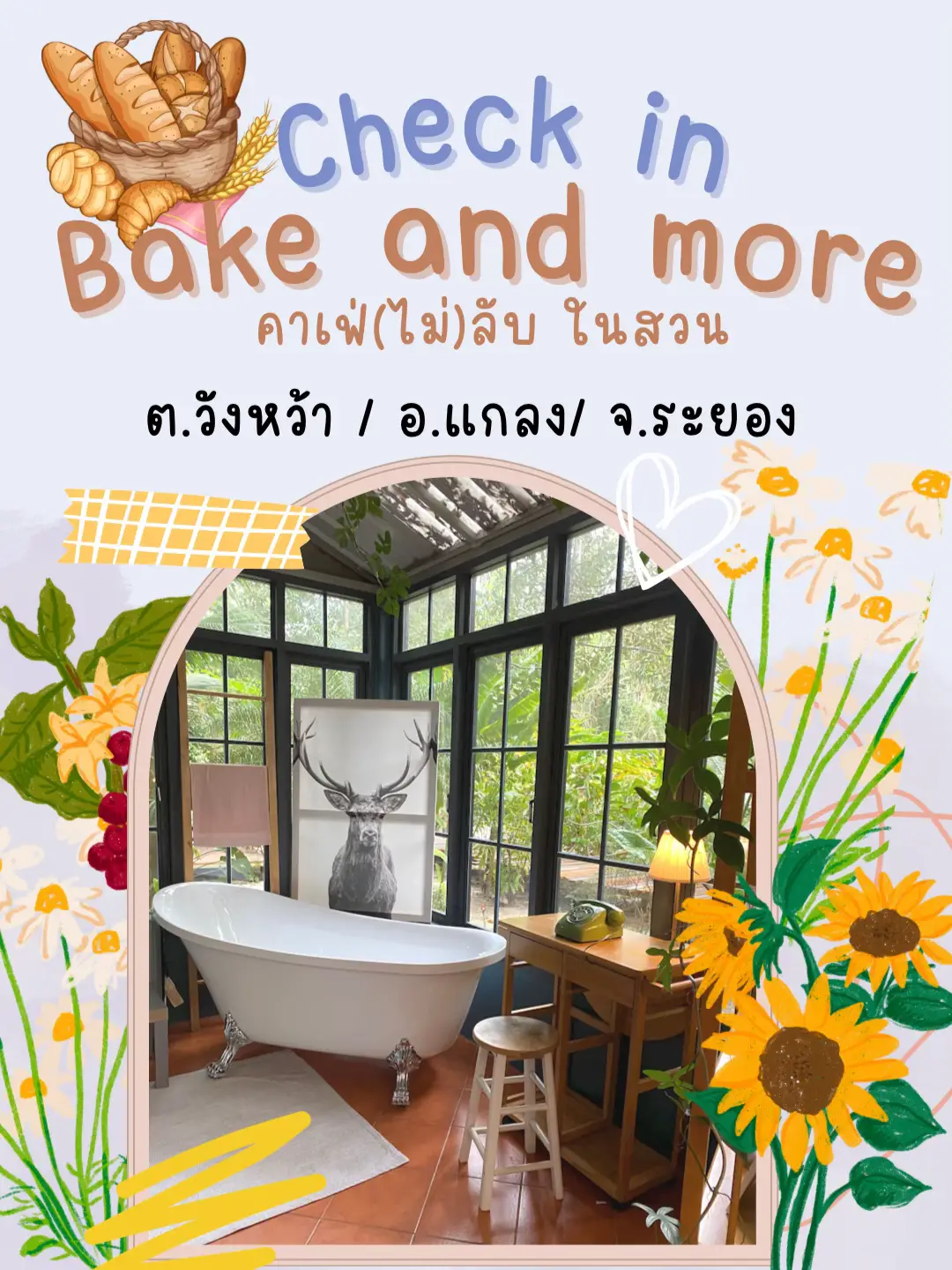 bake and more คาเฟ่(ไม่)ลับ ในสวน อ.แกลง จ.ระยอง | แกลเลอรีที่โพสต์โดย Sryp ㋡ | Lemon8