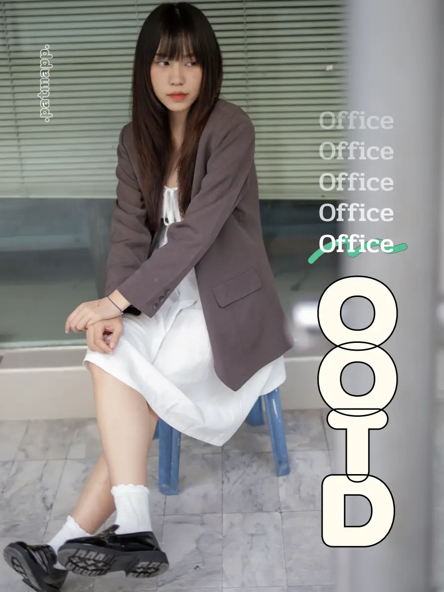 Office OOTD🗄 แมทช์เบลเซอร์กับเดรส แต่งตัวไปทำงานกันน 👔🧦 | แกลเลอรีที่โพสต์โดย Patmapp | Lemon8
