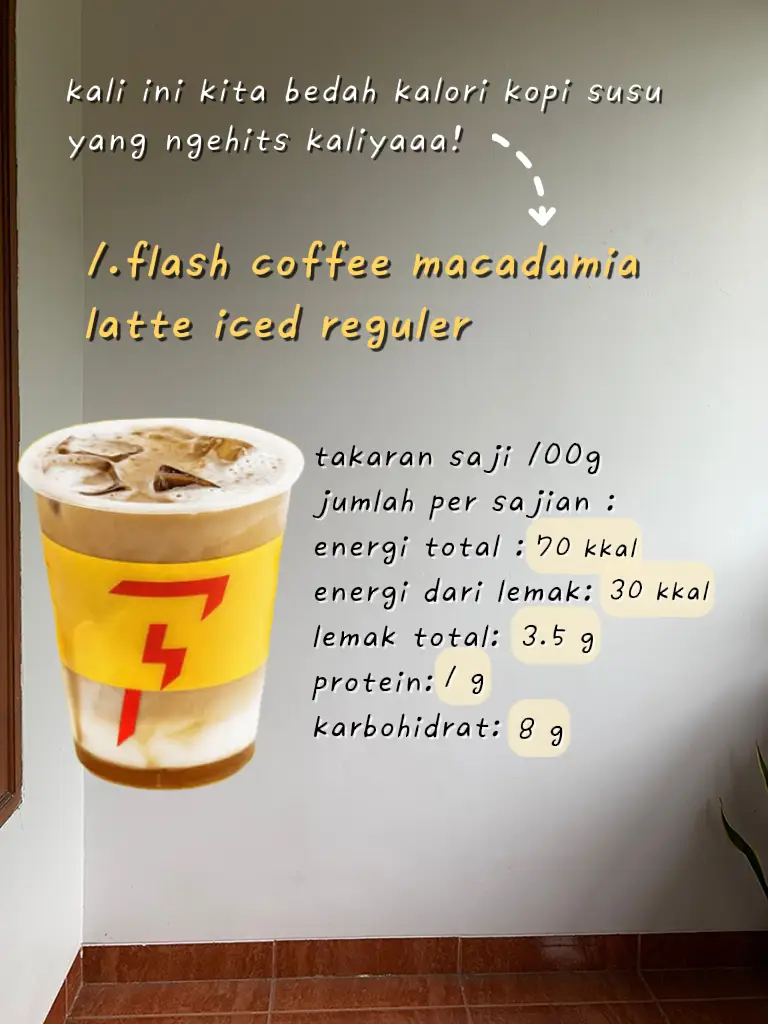 BEDAH KALORI + GIZI MINUMAN KEKINIAN! #1 KOPI SUSU | Galeri diposting ...