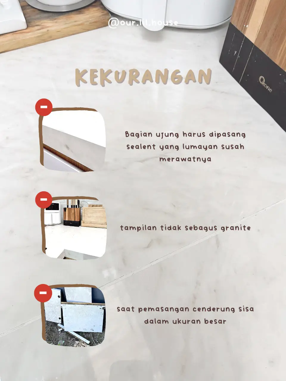 INSPIRASI TOP TABLE KITCHEN BAHAN QUADRA GRANITE😍🧡 | Galeri diposting ...