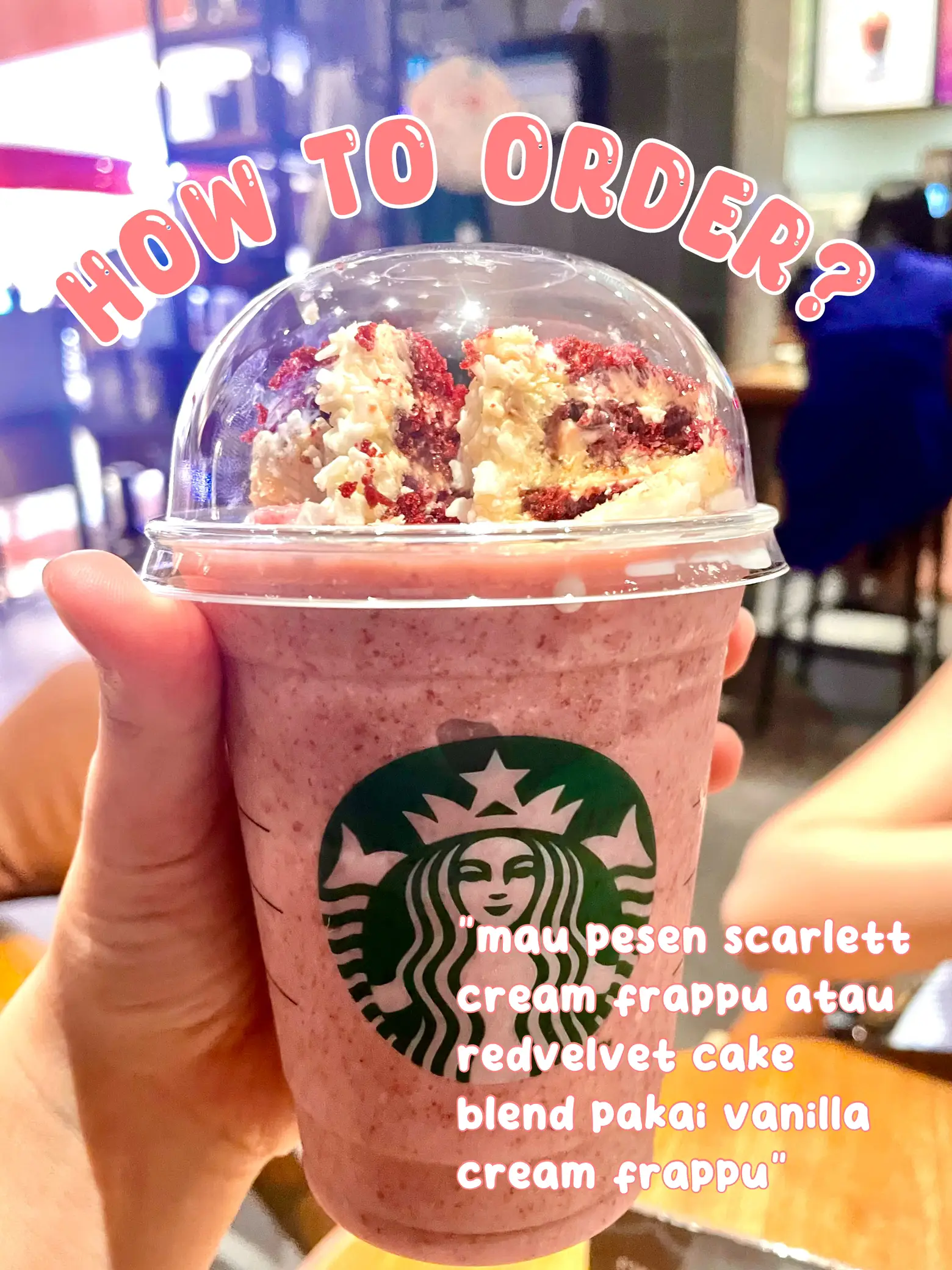 SECRET MENU STARBUCKS : Red Velvet Cream Frappe🤤 | Galeri diposting ...