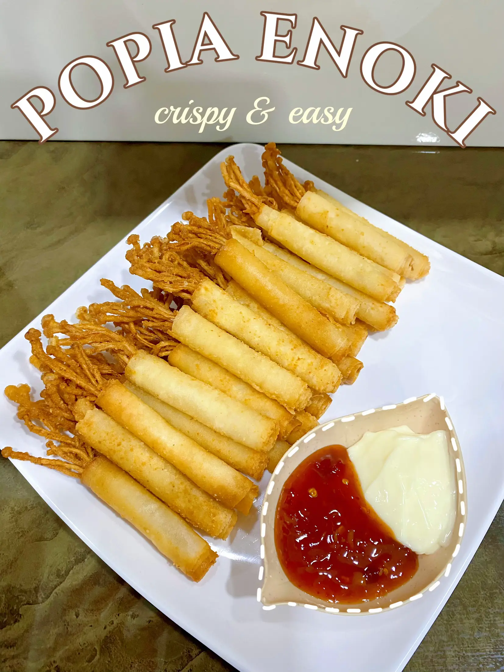 CRISPY POPIA ENOKI - EASY STEPS | Galeri disiarkan oleh Nabilah ♡ | Lemon8