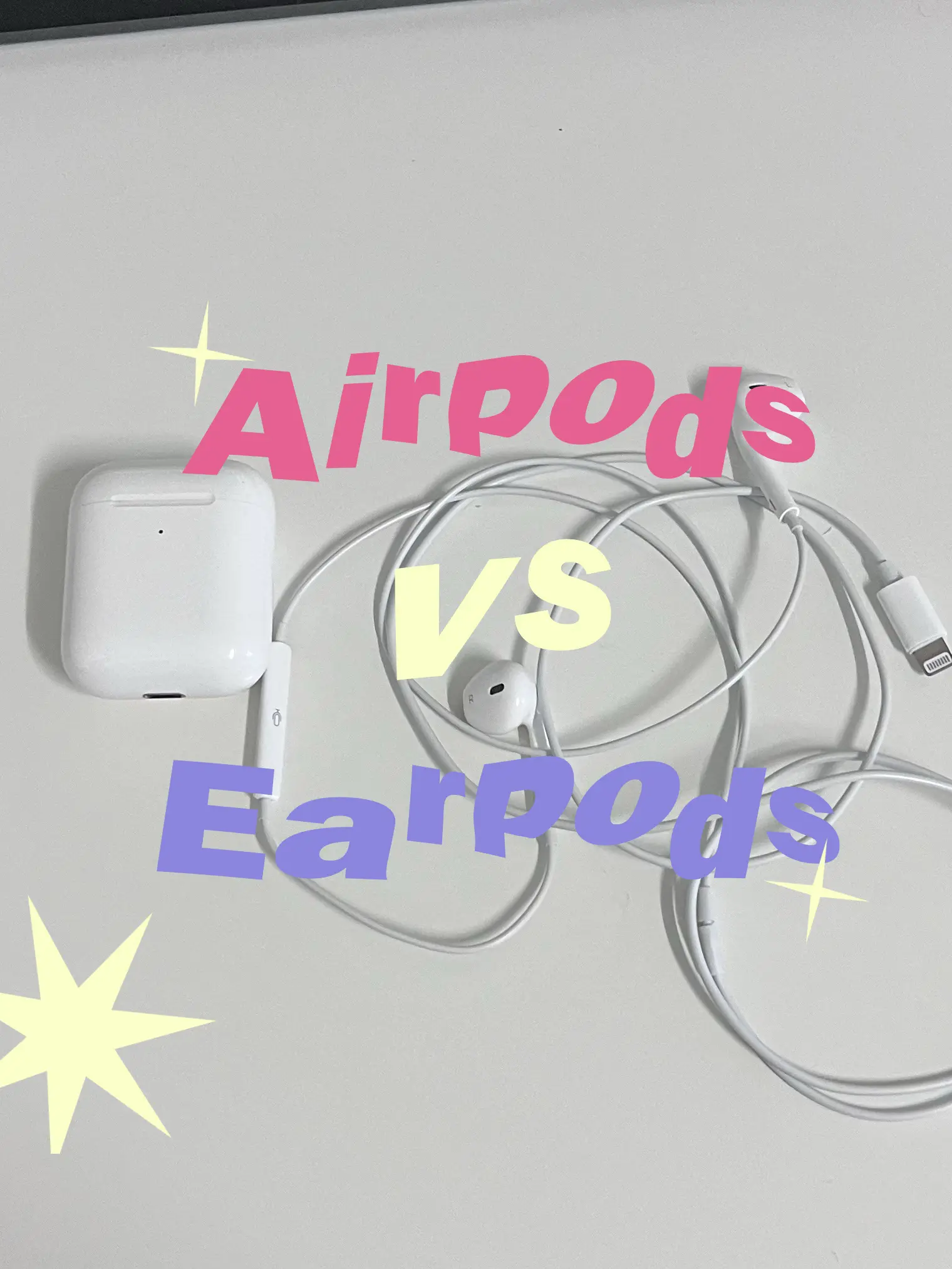 AirPods vs EarPods 🤸‍♀️ | แกลเลอรีที่โพสต์โดย baifernsnap | Lemon8