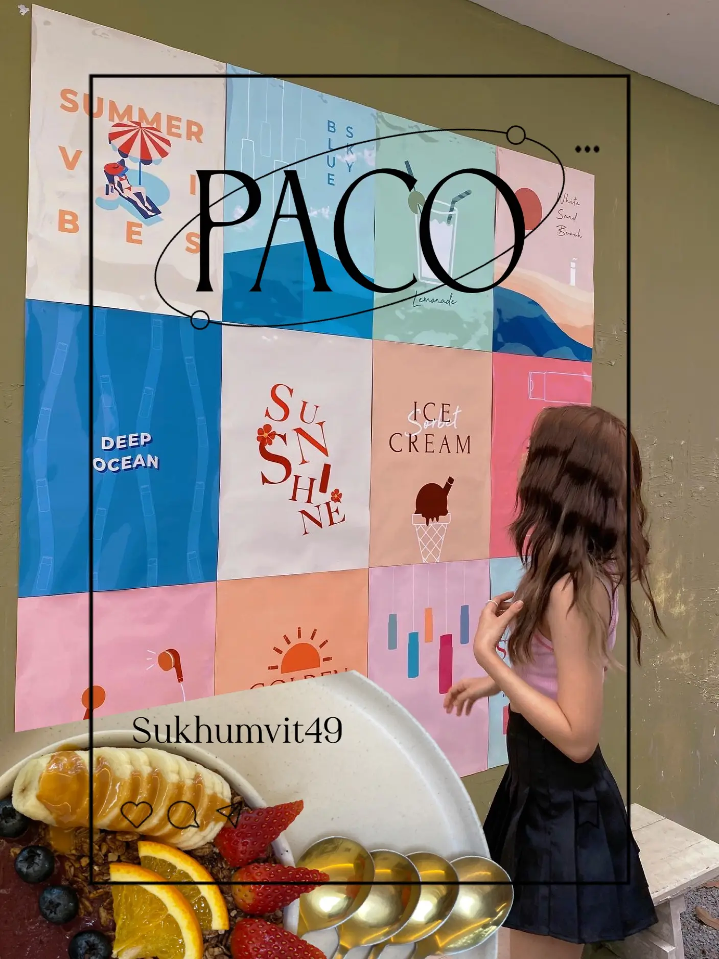 PACO คาเฟ่สายhealthy! 🍓🫐🍒 | แกลเลอรีที่โพสต์โดย Pichgift | Lemon8