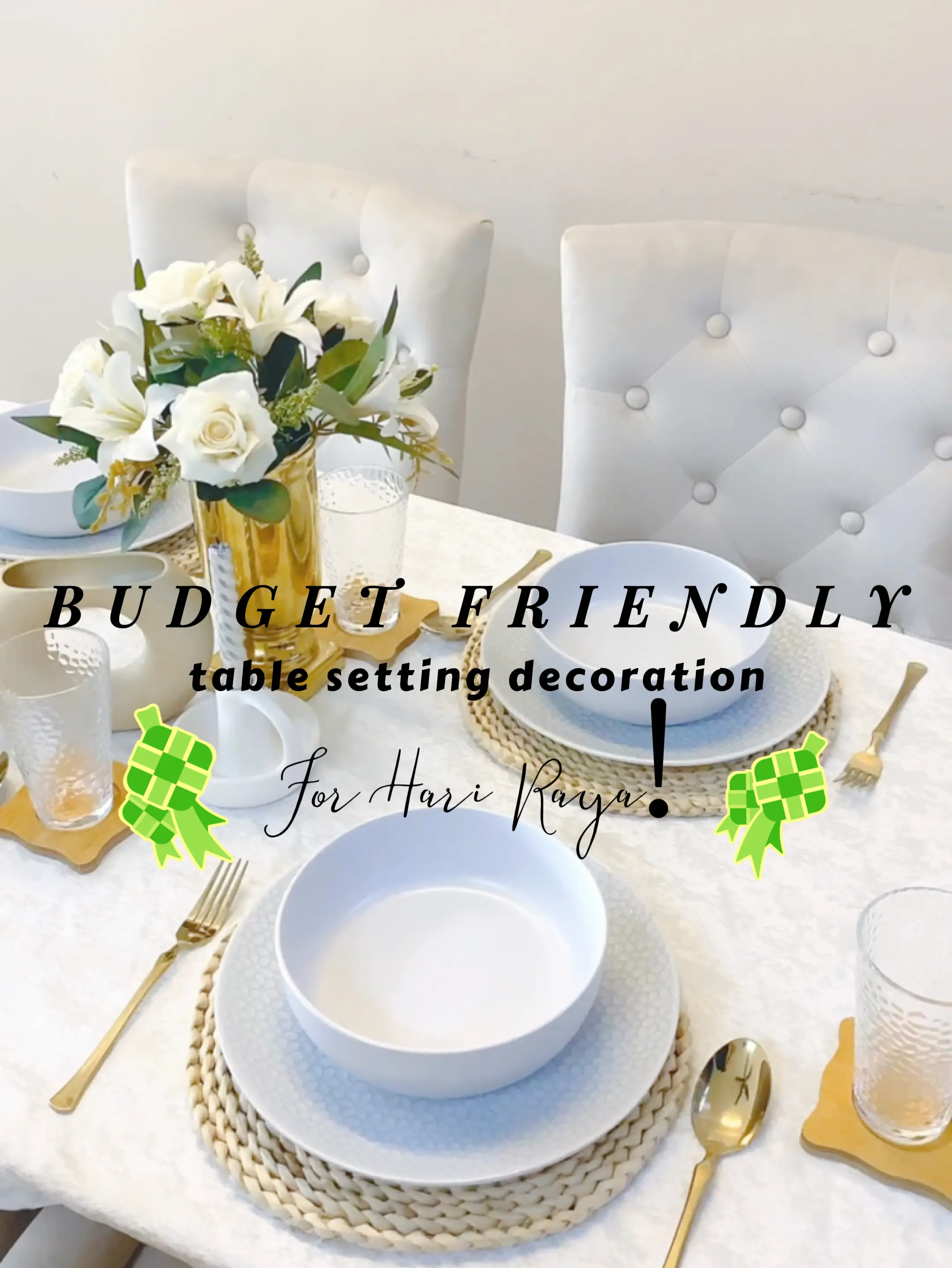 Budget Friendly Table Setting For Hari Raya! | วิดีโอที่เผยแพร่โดย ...