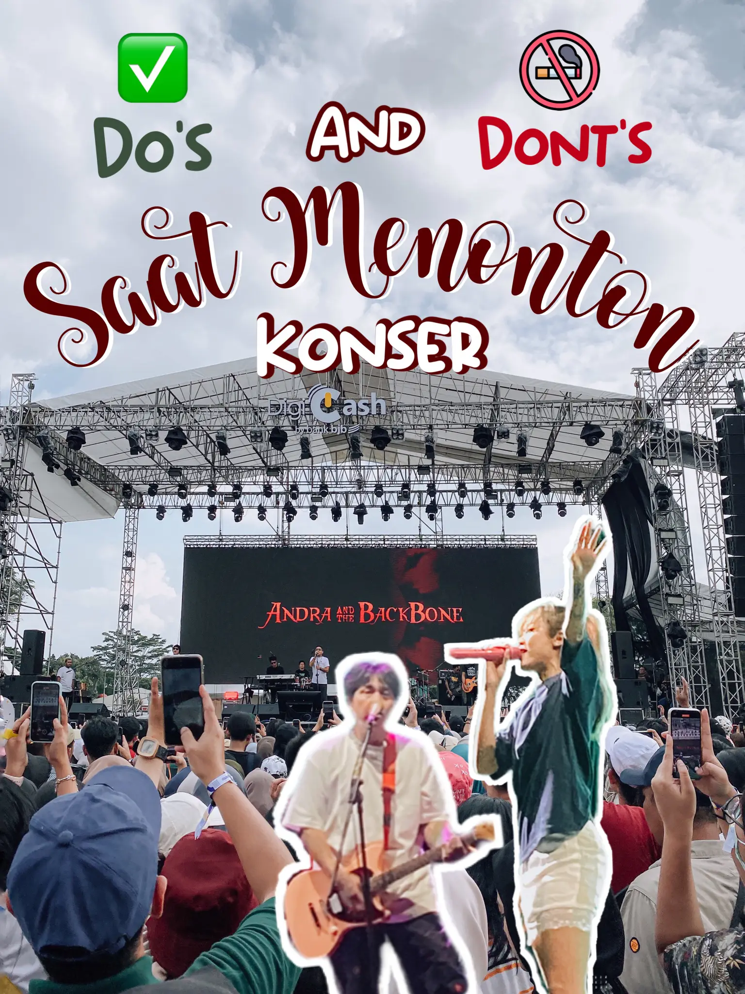 DO's AND DONT'S SAAT MENONTON KONSER🤘🏻 | Galeri diposting oleh meulatipucuk_ | Lemon8